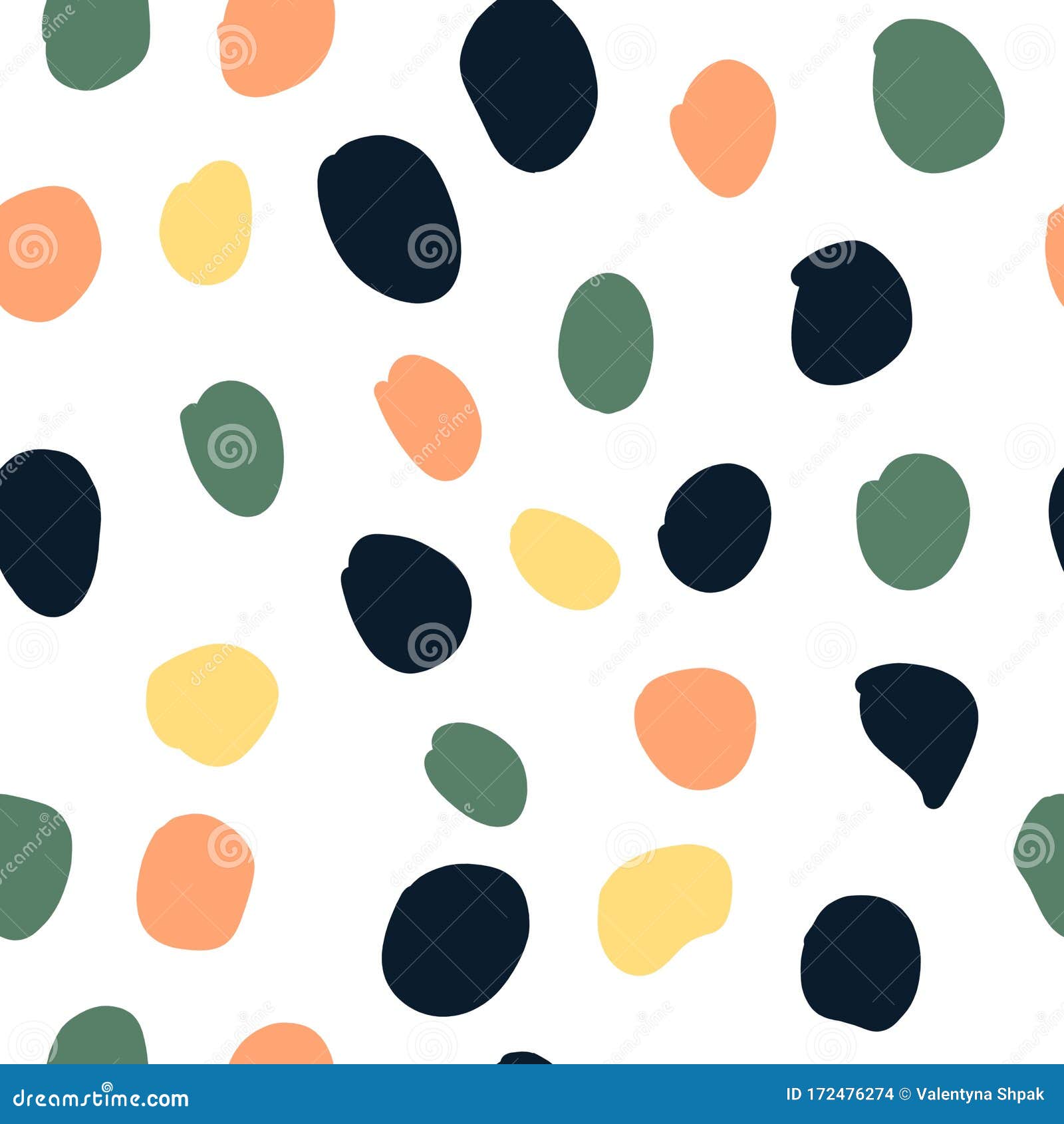 Abstract Seamless Four-color Pattern on a White Background. a Pattern ...