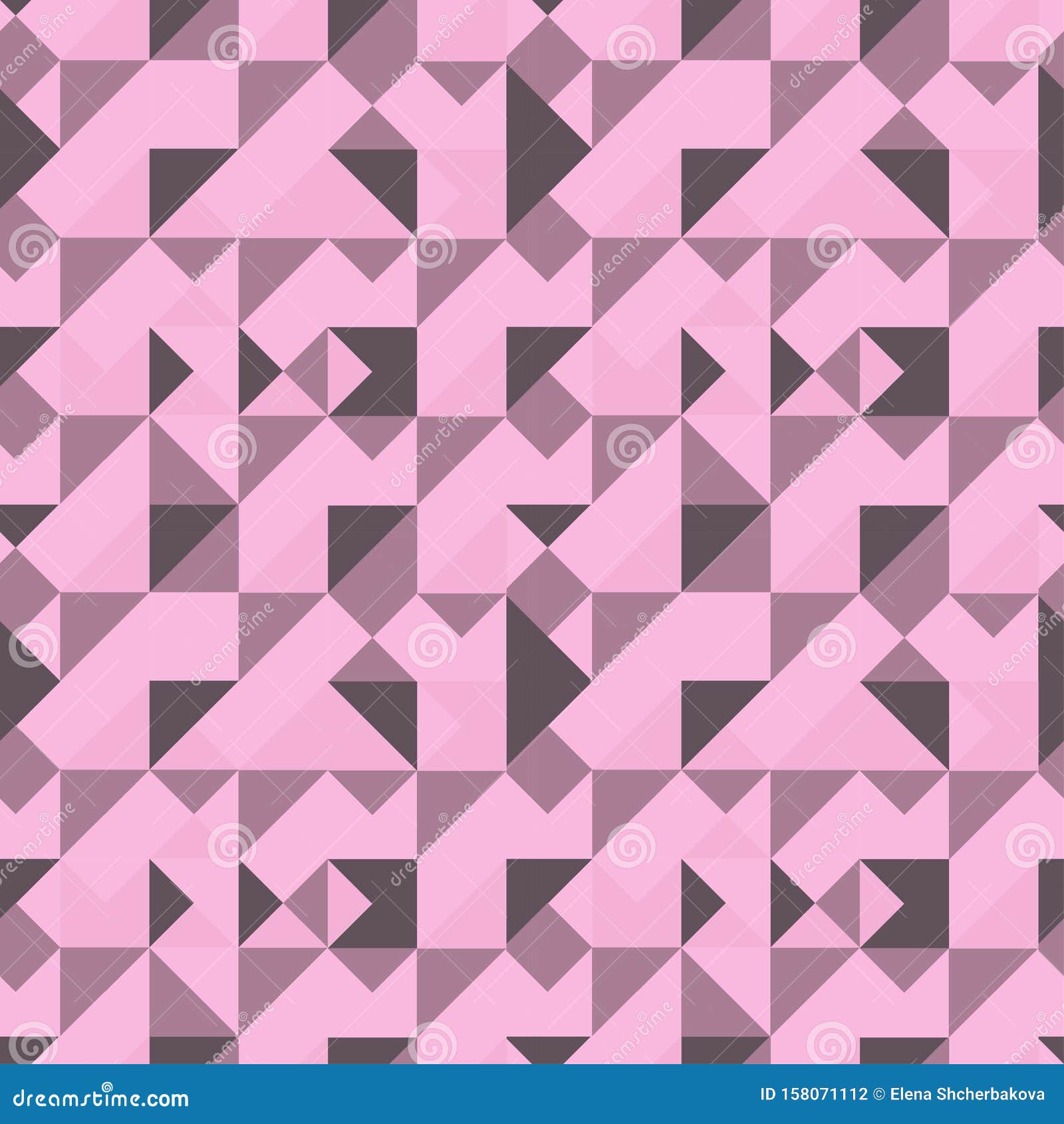 Abstract Seamless Geometric Background. Pattern of Triangles and ...