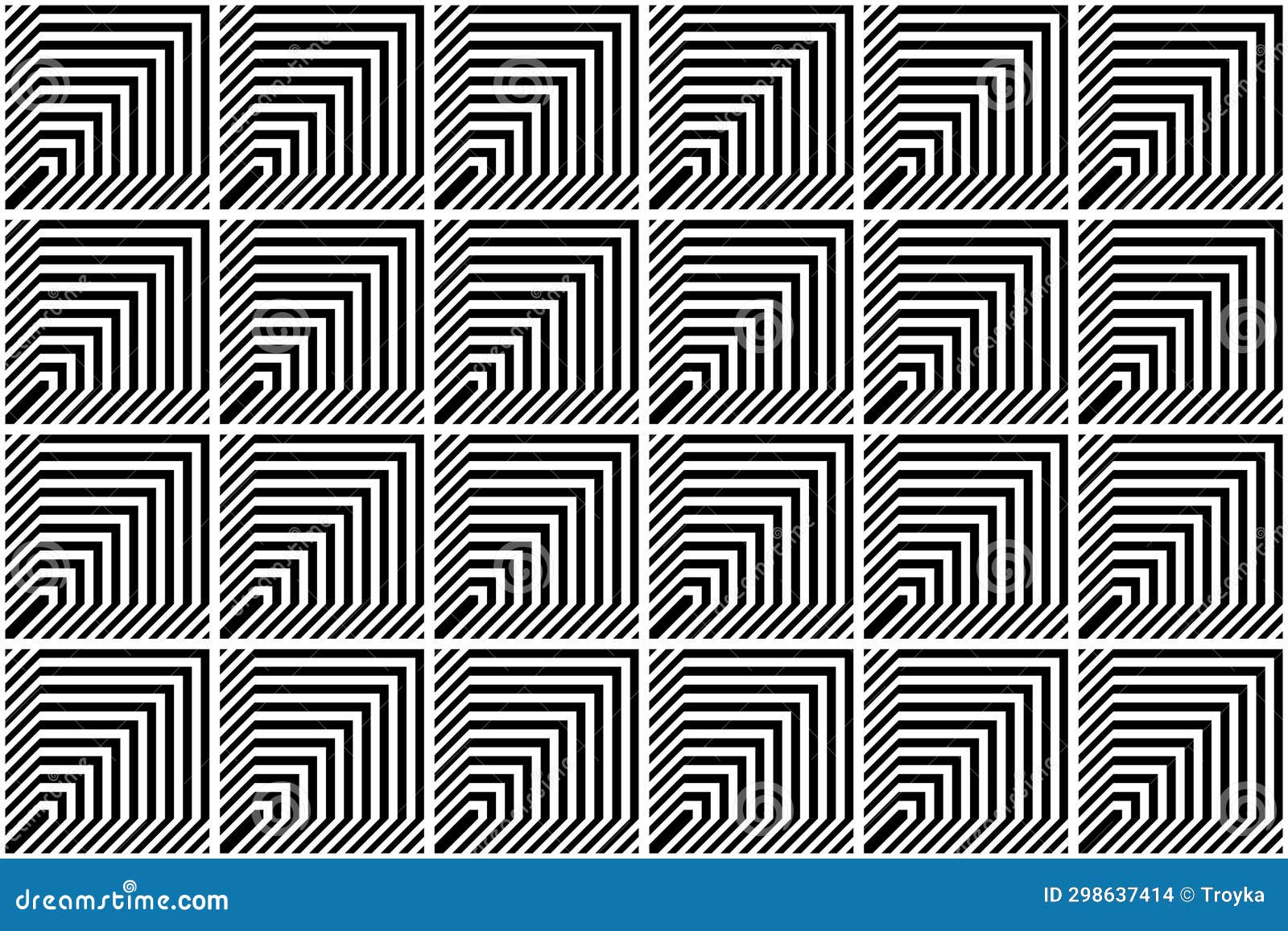 Abstract Seamless Geometric Checked Black and White Pattern Stock Illustration - Illustration of ...