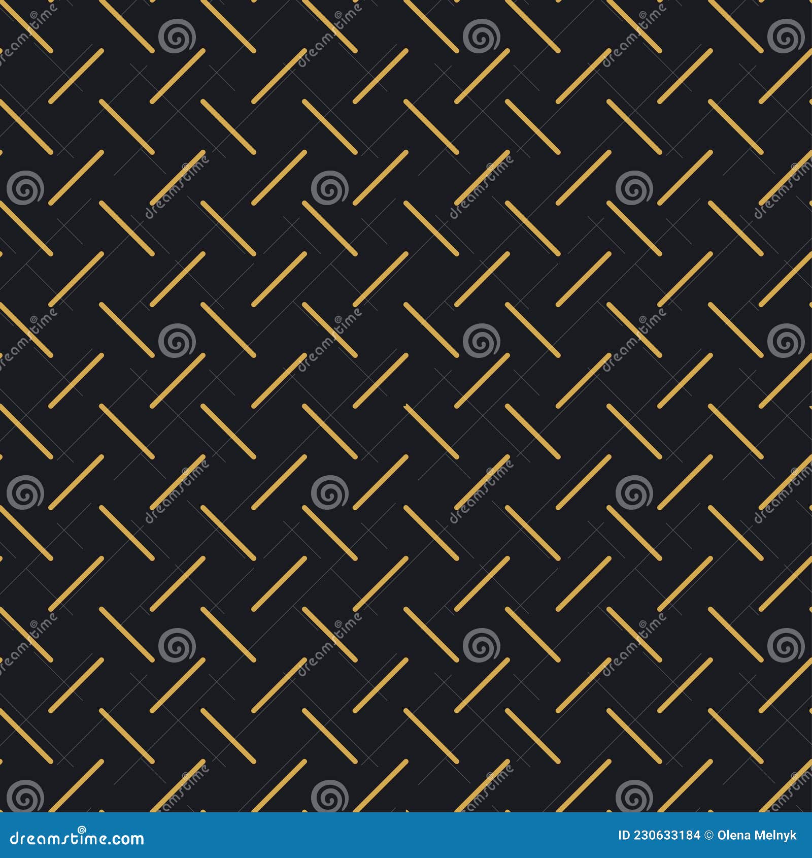 Abstract Seamless Geometric Gold Linear Pattern for Packaging, Design ...