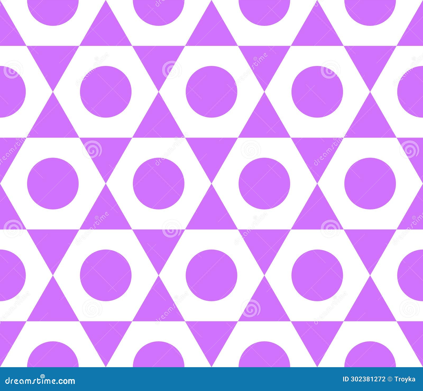 Abstract Seamless Geometric Hexagons Triangles and Circles Pattern ...