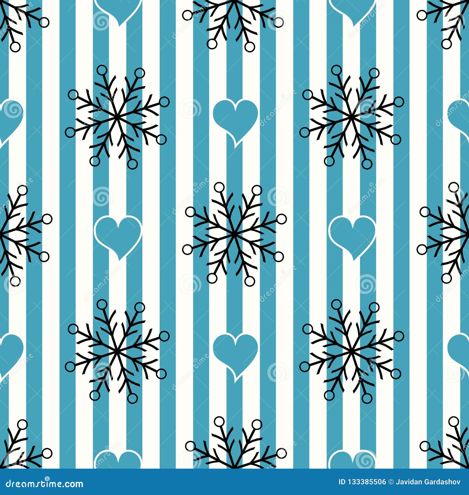 Abstract Seamless Geometric Horizontal Striped Pattern with Blue and ...