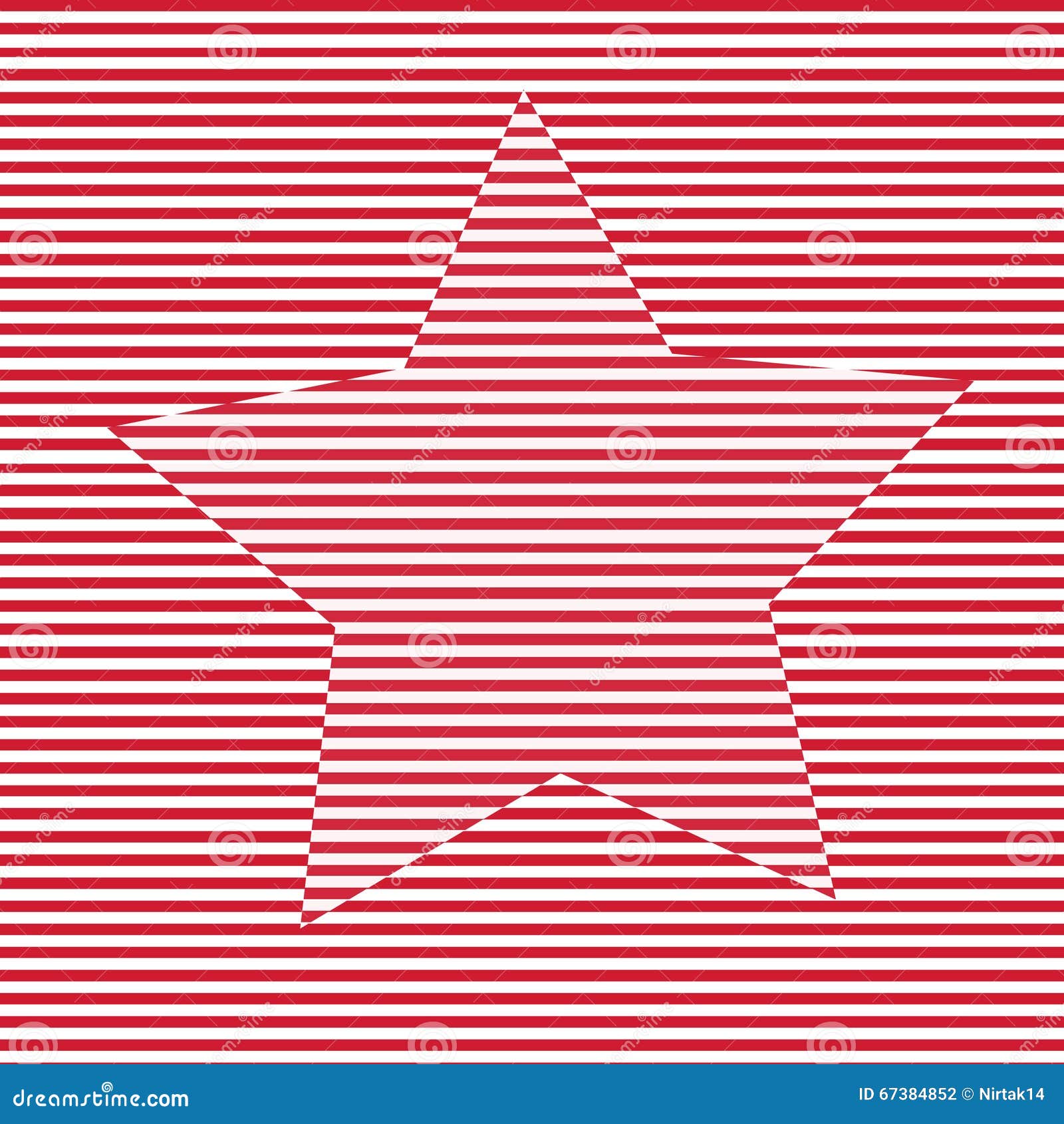 Abstract Seamless Geometric Horizontal Striped Pattern with Red and ...