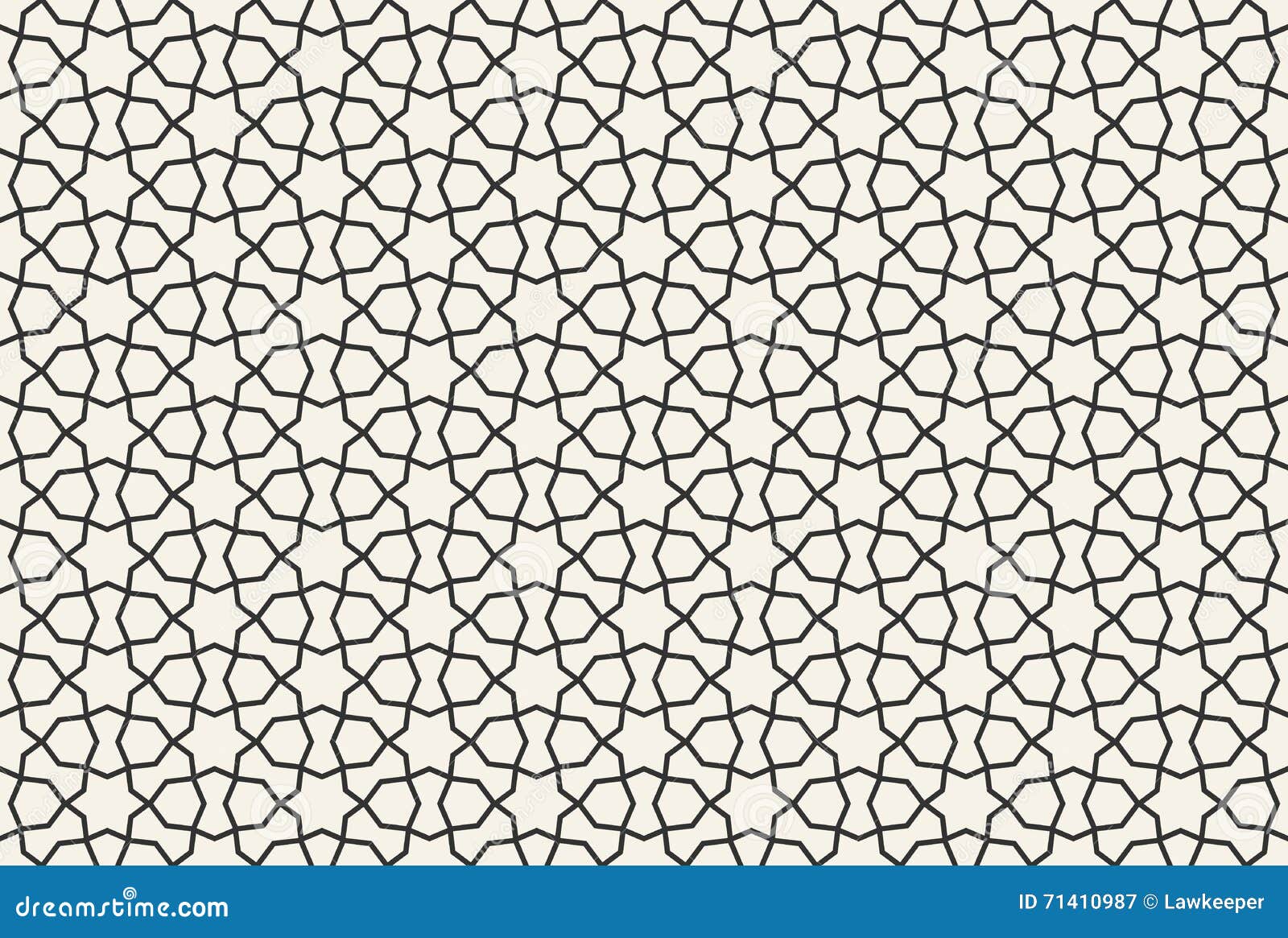 Abstract Seamless Geometric Islamic Wallpaper Pattern Stock Vector ...