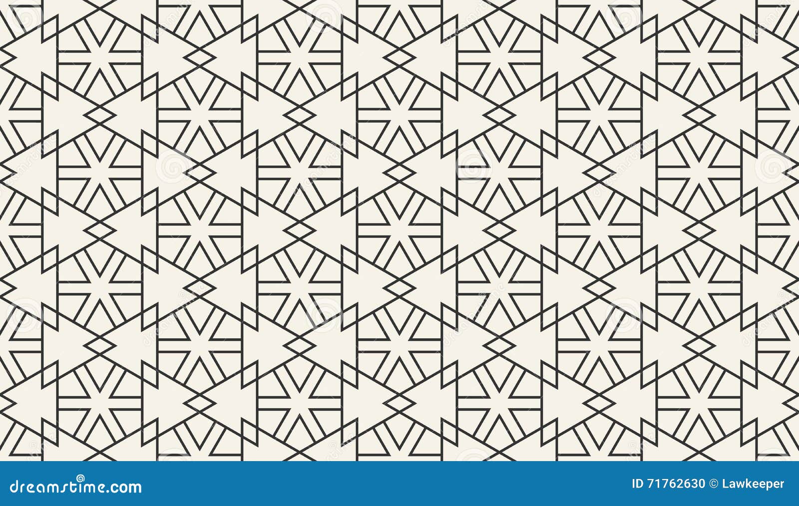 Abstract Seamless Geometric Islamic Wallpaper Pattern Stock Vector ...