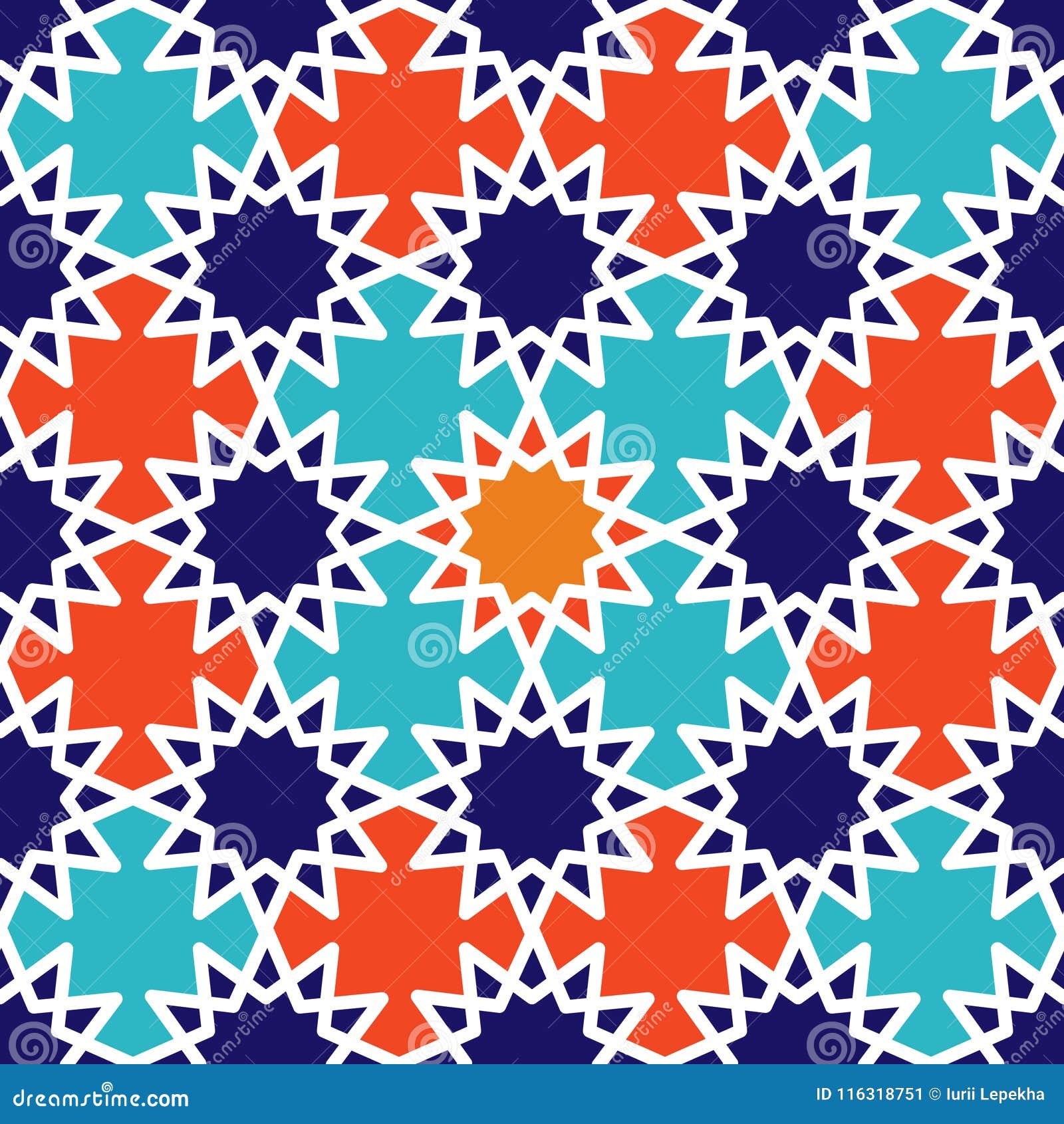 Abstract Seamless Geometric Islamic Wallpaper Pattern for Your Design ...