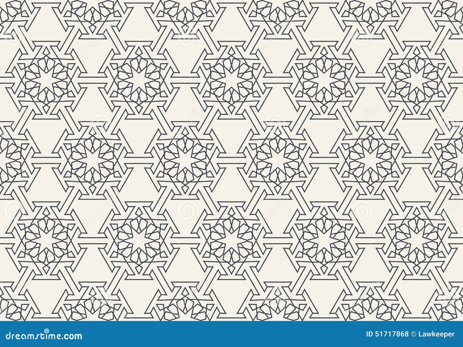Abstract Seamless Geometric Islamic Wallpaper Pattern Stock ...
