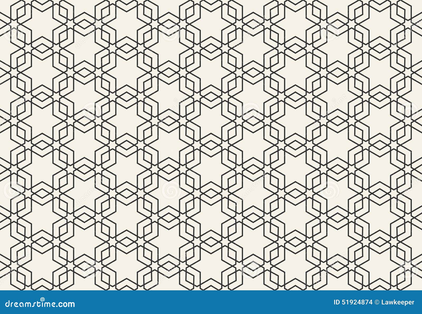 Abstract Seamless Geometric Islamic Wallpaper Pattern Stock Vector ...