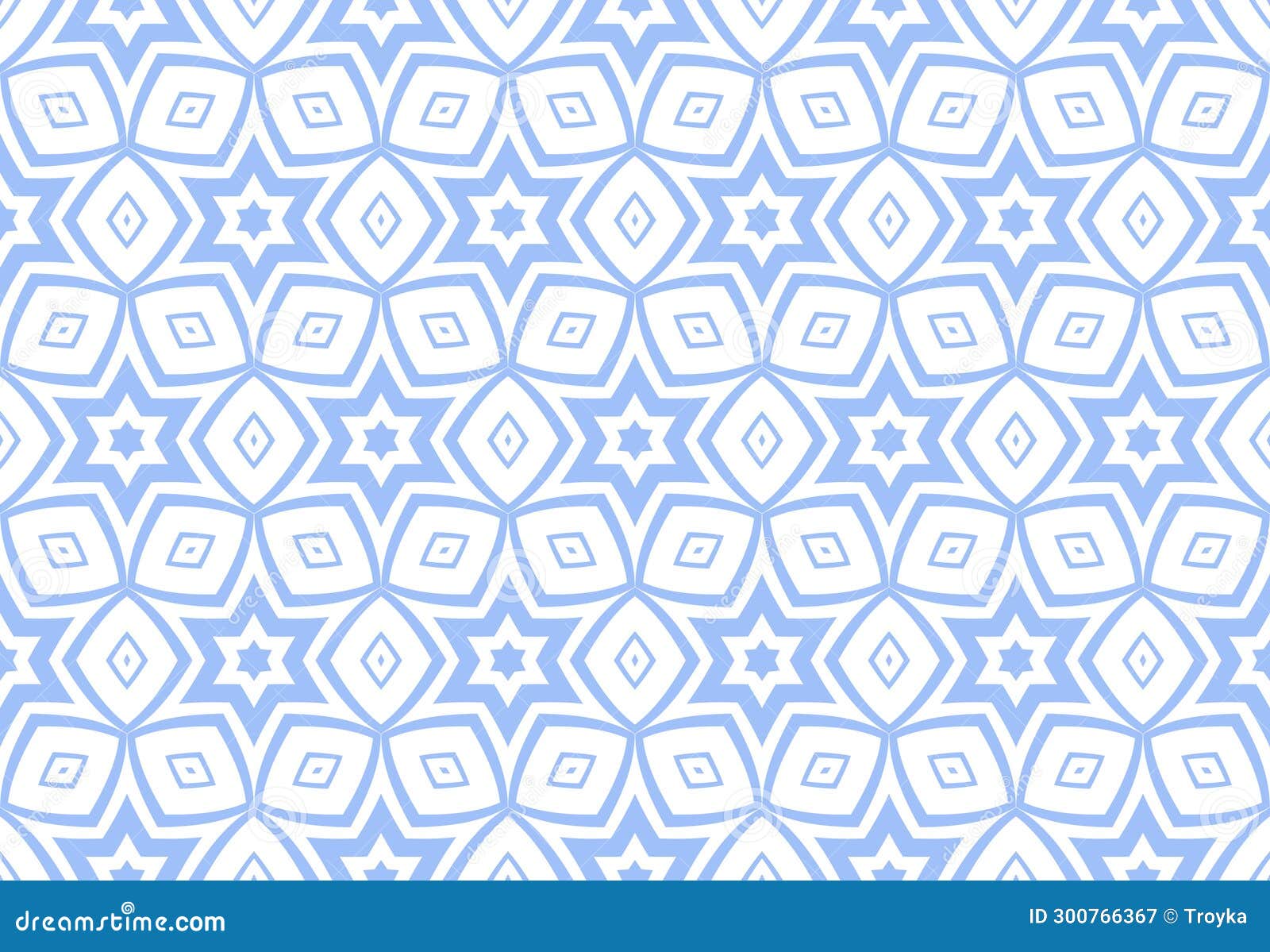 Abstract Seamless Geometric Light Blue and White Pattern Stock Vector ...