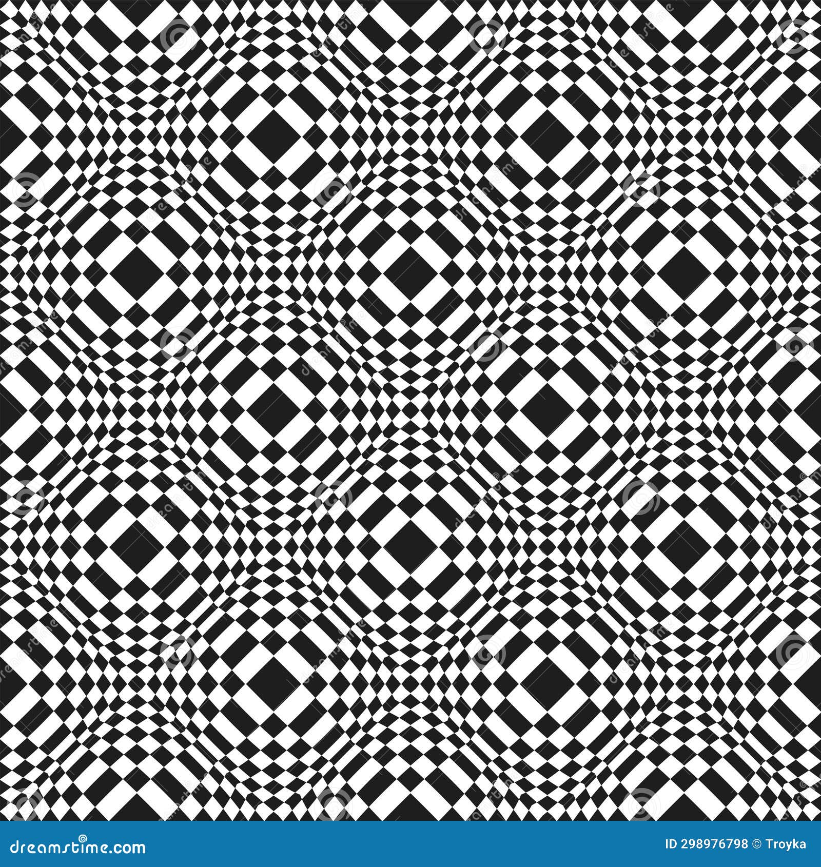 Abstract Seamless Geometric Op Art Black and White Pattern Stock ...