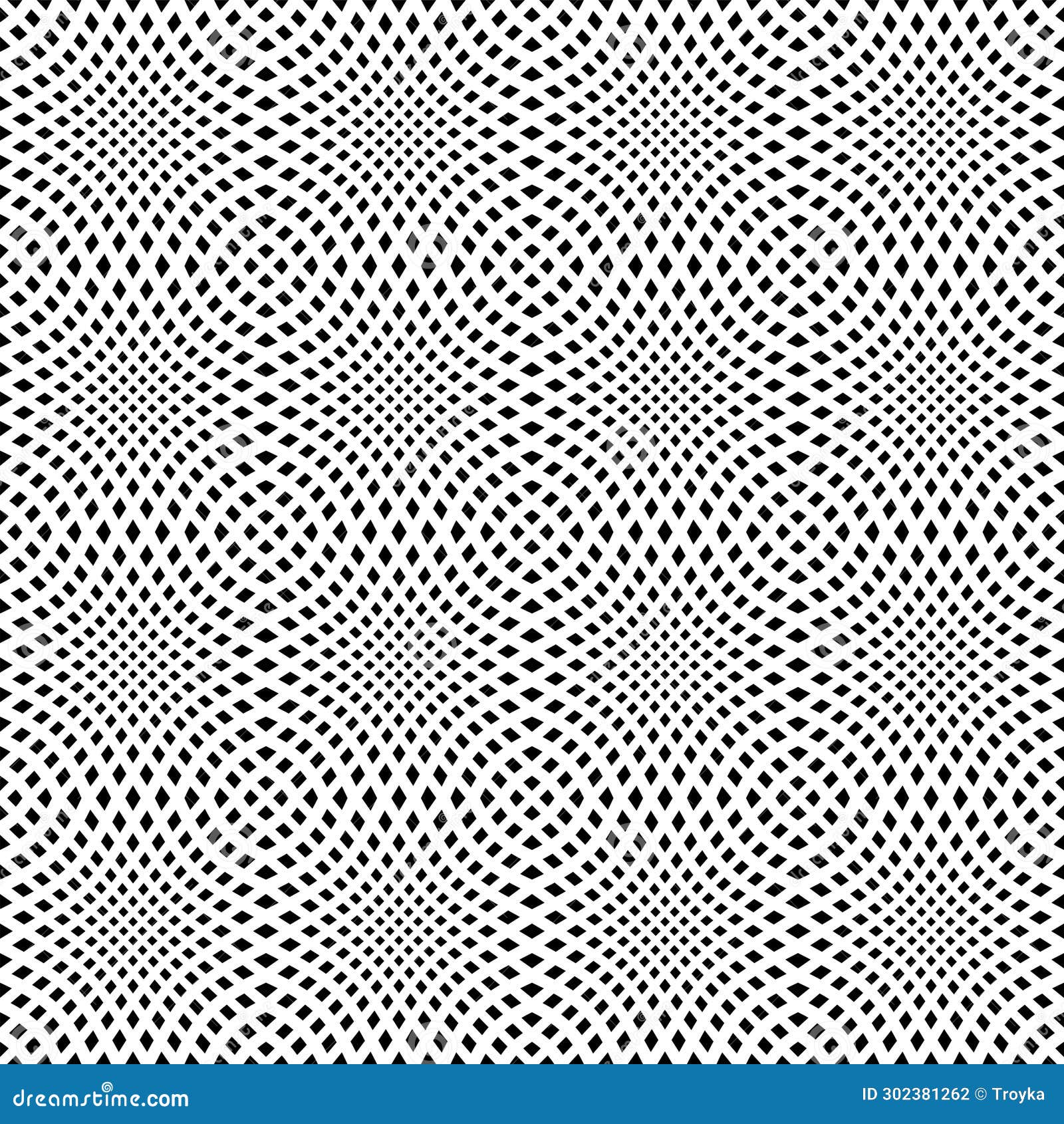Abstract Seamless Geometric Op Art Black and White Pattern Stock Vector ...