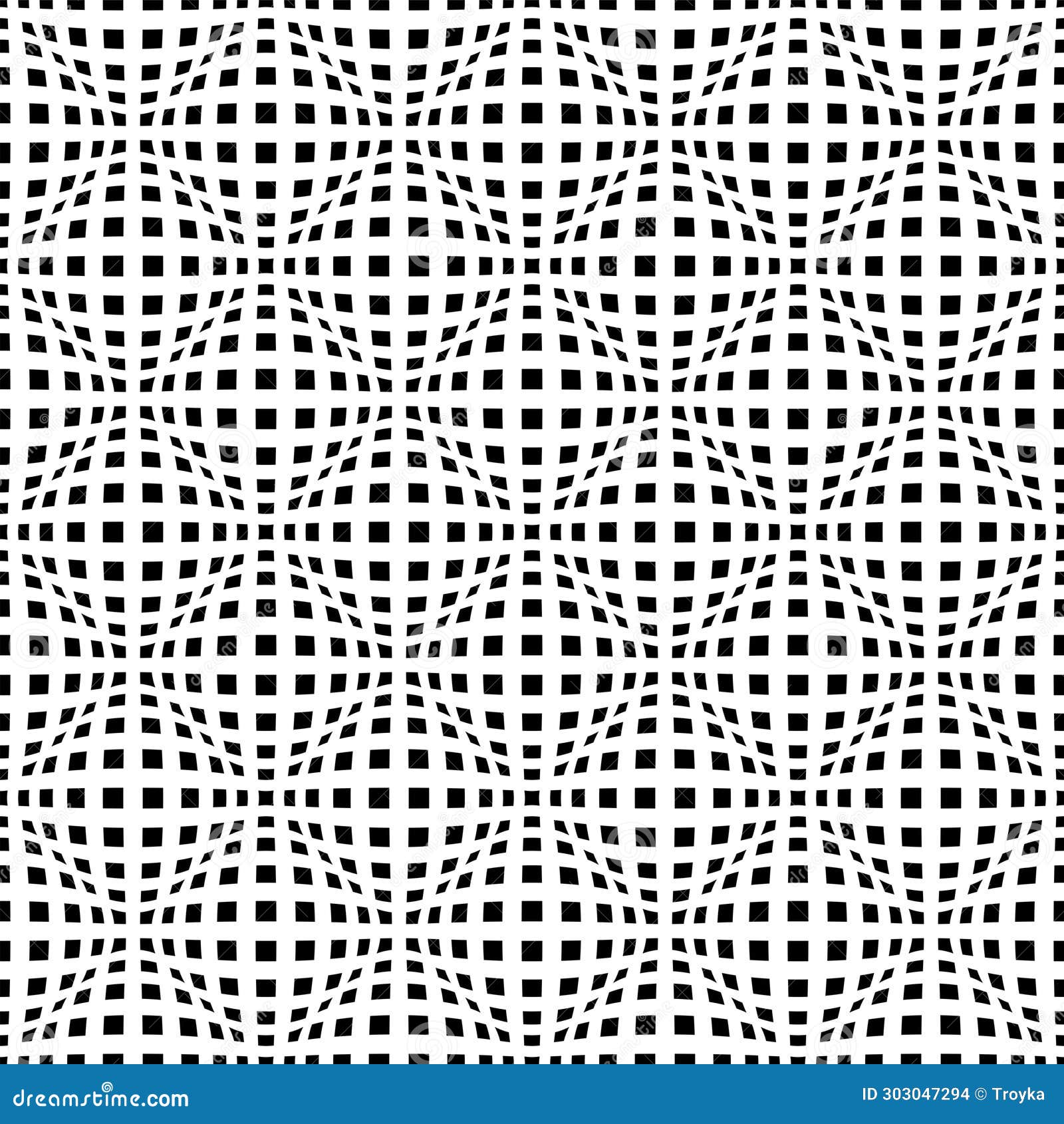 Abstract Seamless Geometric Op Art Pattern with 3D Illusion Effect ...