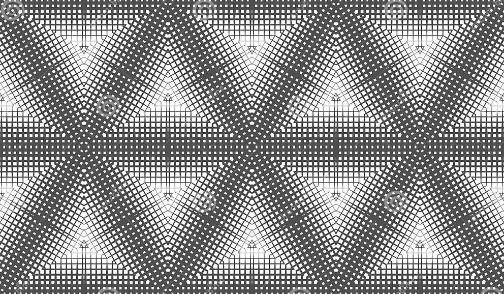 Abstract Seamless Geometric Pattern. a Fading Array of Many Shapes ...