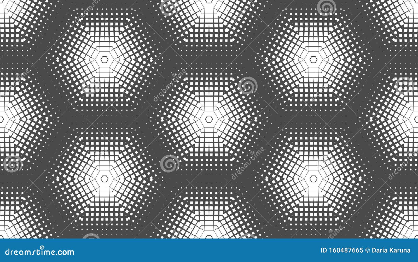 Abstract Seamless Geometric Pattern. a Fading Array of Many Shapes ...