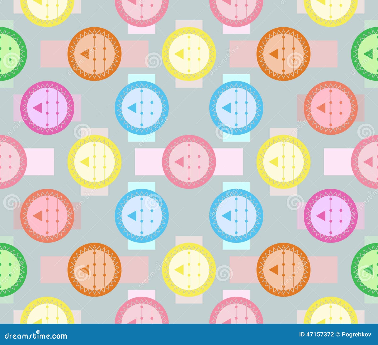Abstract Seamless Geometric Pattern of Fancy Varicolored Shapes Stock ... Abstract Seamless Geometric Pattern of Fancy Varicolored Shapes Stock ...