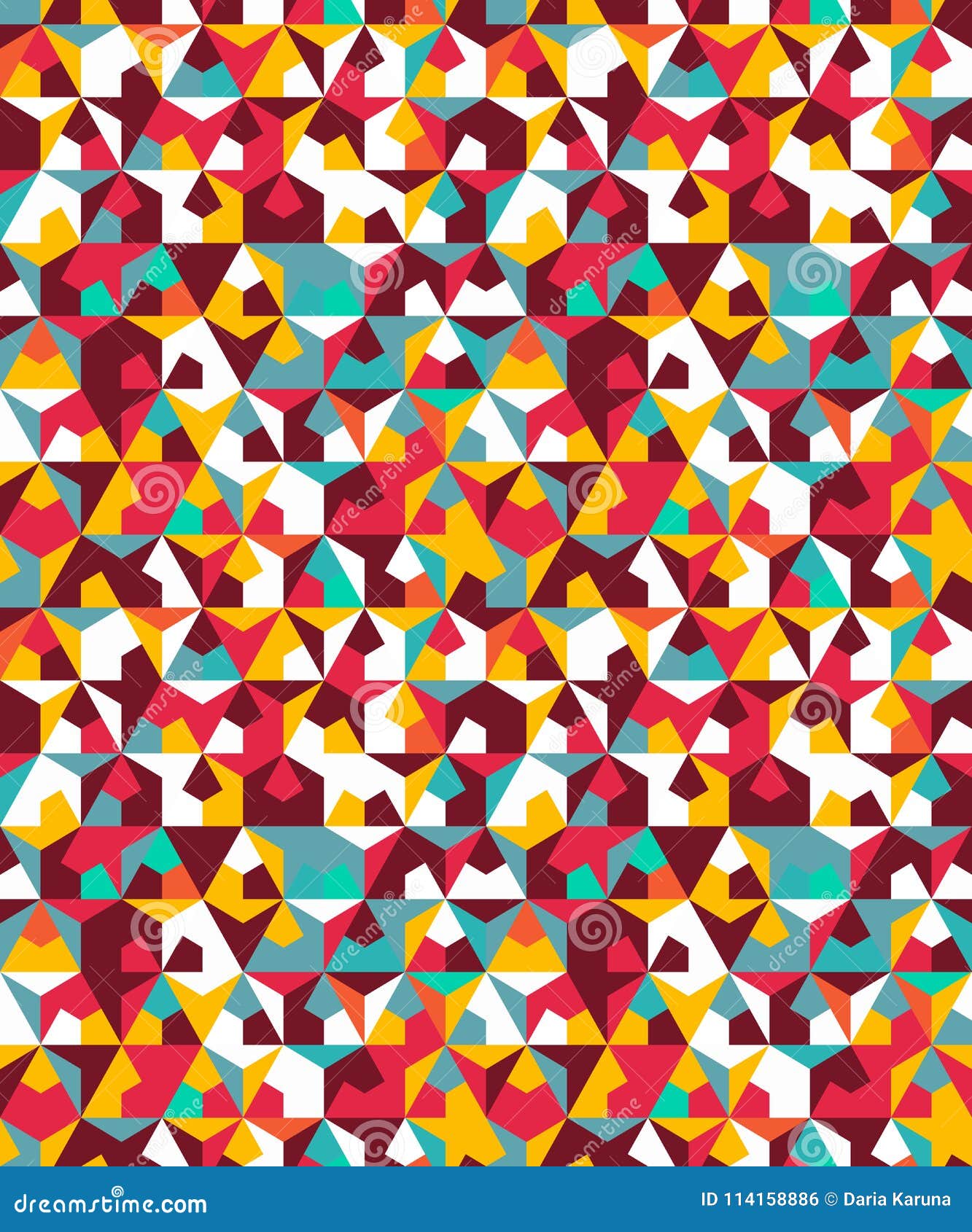 Abstract Seamless Geometric Pattern. Figures with Many Angles Stock ...