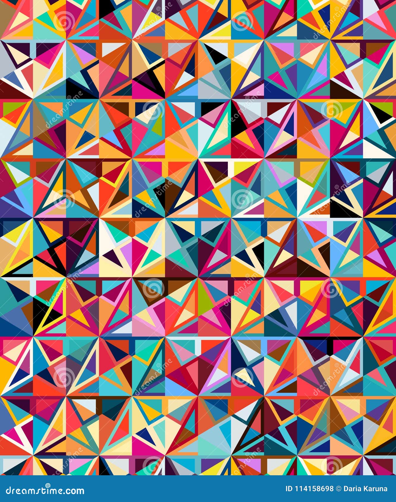 Abstract Seamless Geometric Pattern. Figures with Many Angles Stock ...