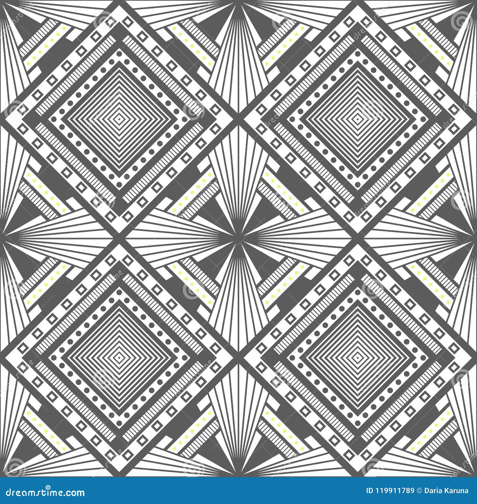 Abstract Seamless Geometric Pattern. Optical Illusion of Image Depth ...