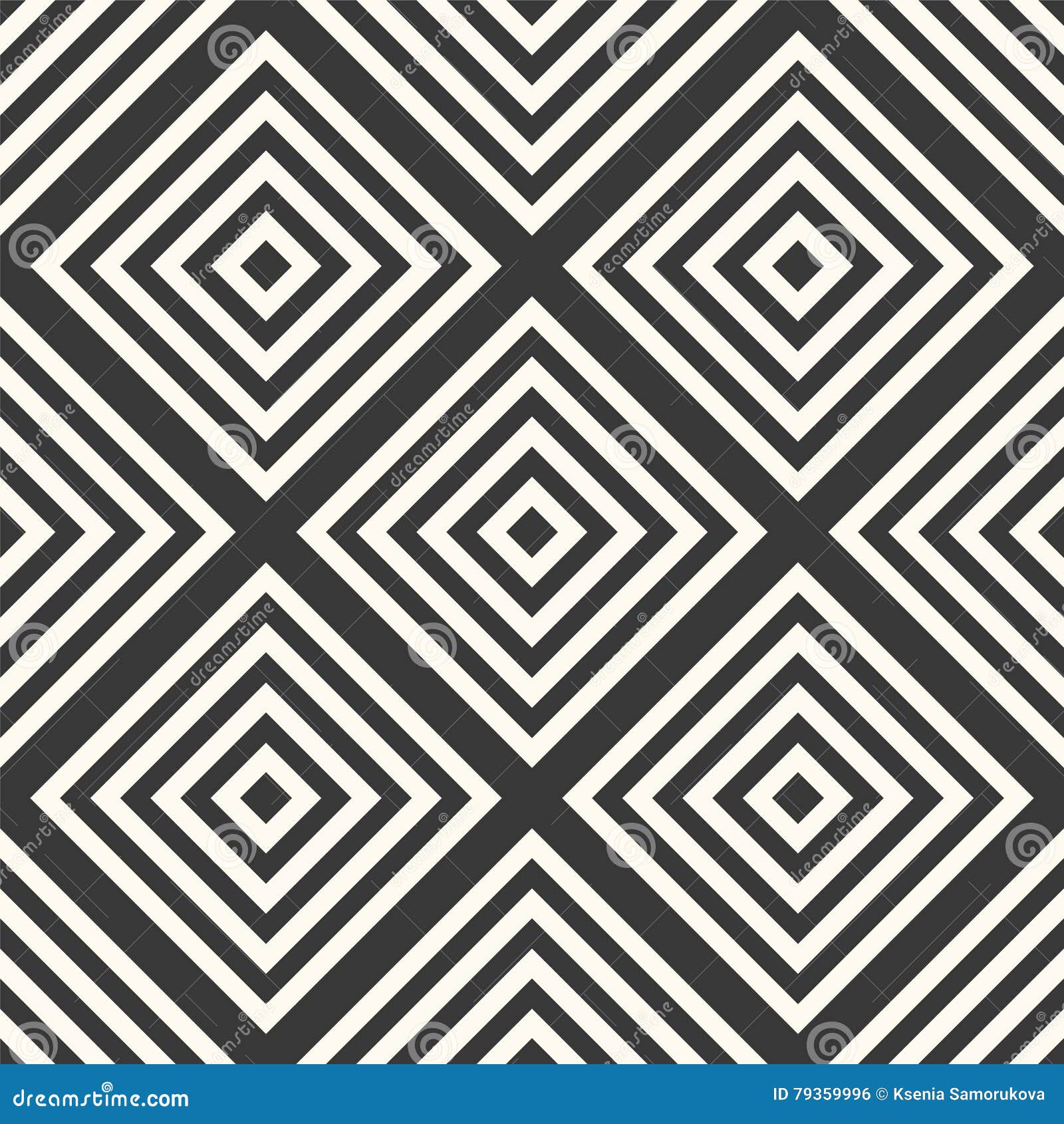 Abstract Seamless Geometric Pattern - Rhombus Stock Vector - Illustration of ornament, pattern ...