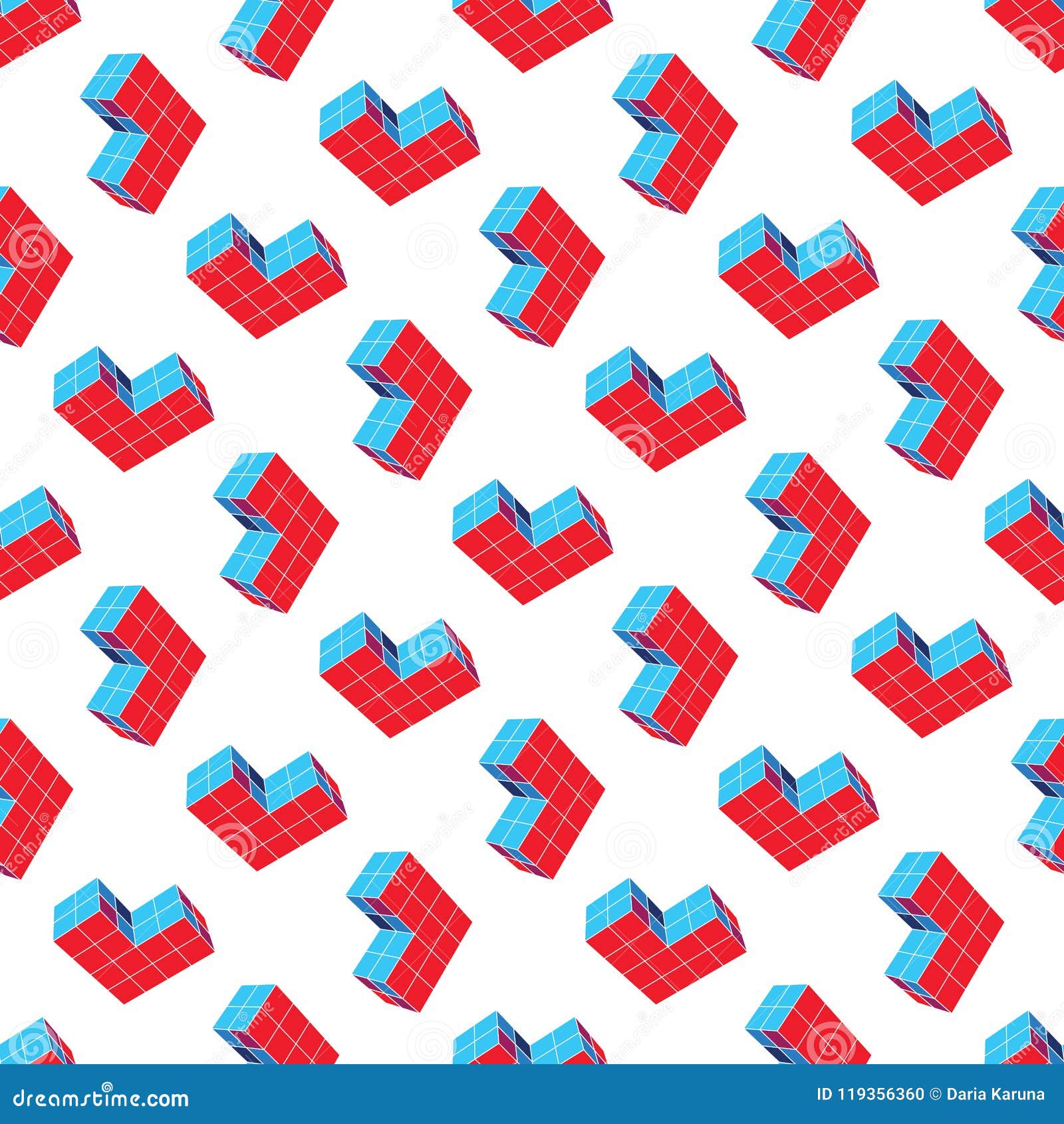 Abstract Seamless Geometric Pattern. a Three-dimensional Shape in Space ...