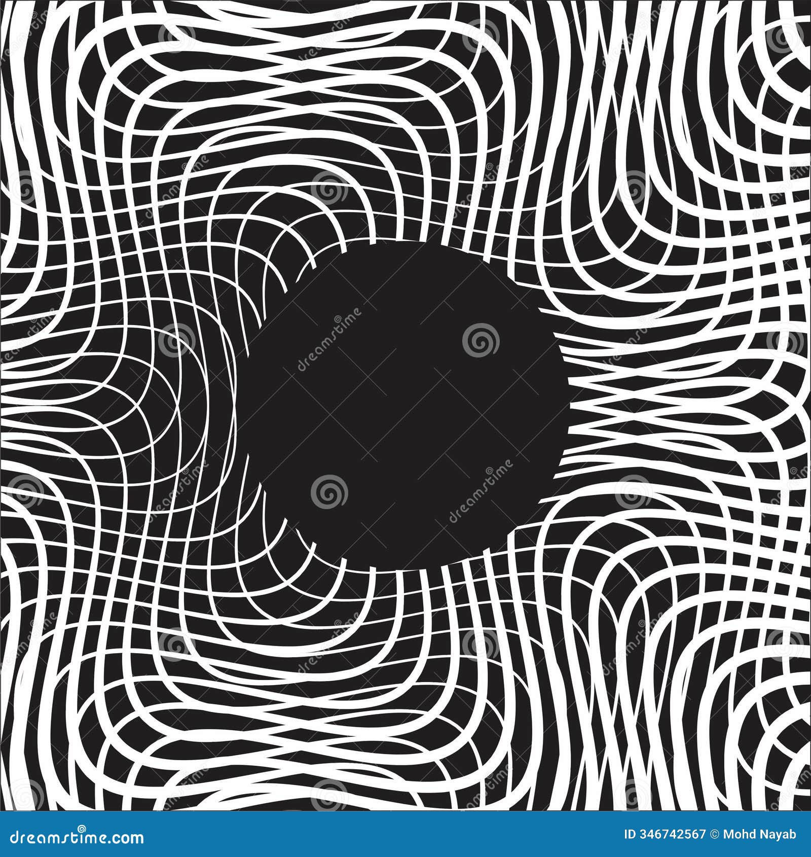 Abstract Optical Illusion. Vector Art. by Nayab Stock Vector ...