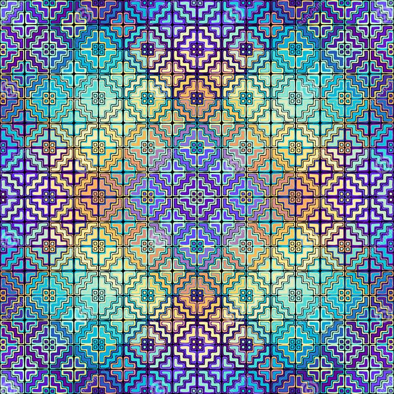 Abstract Seamless Geometric Regular Pattern. Geometric Vector ...