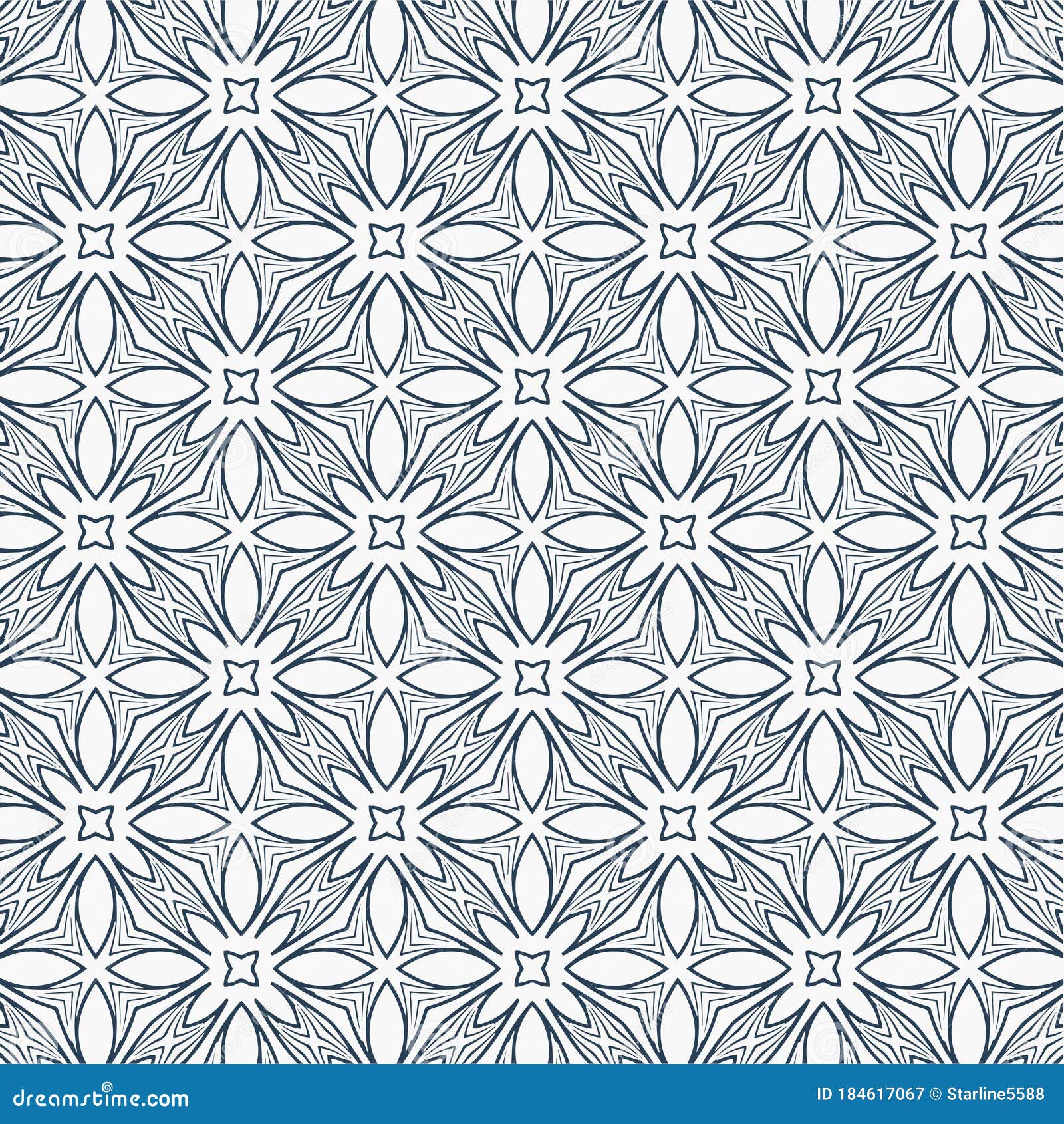 Abstract Seamless Geometric Shapes Pattern Background Design ...