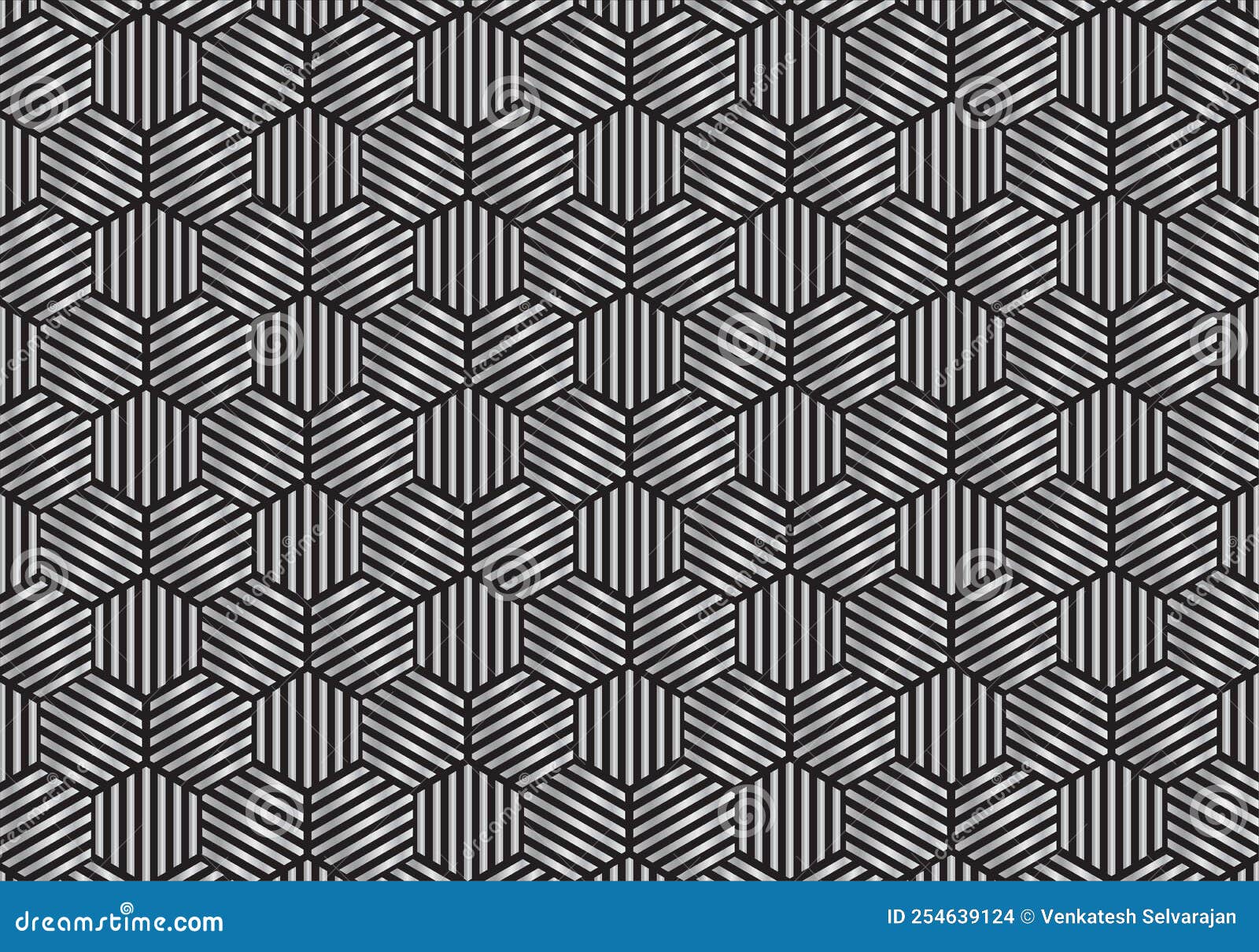 Seamless Geometric Silver Pattern Background Stock Vector - Illustration of circle, symmetry ...