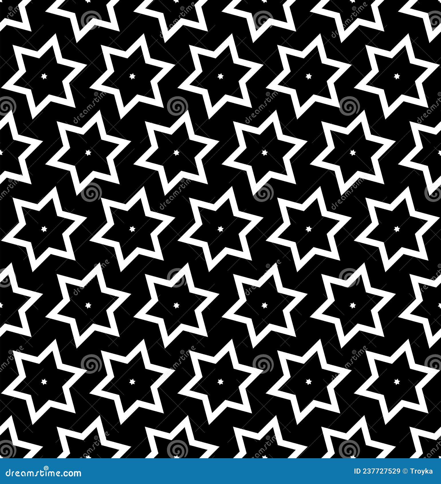 Abstract Seamless Geometric Stars Pattern Stock Vector - Illustration ...
