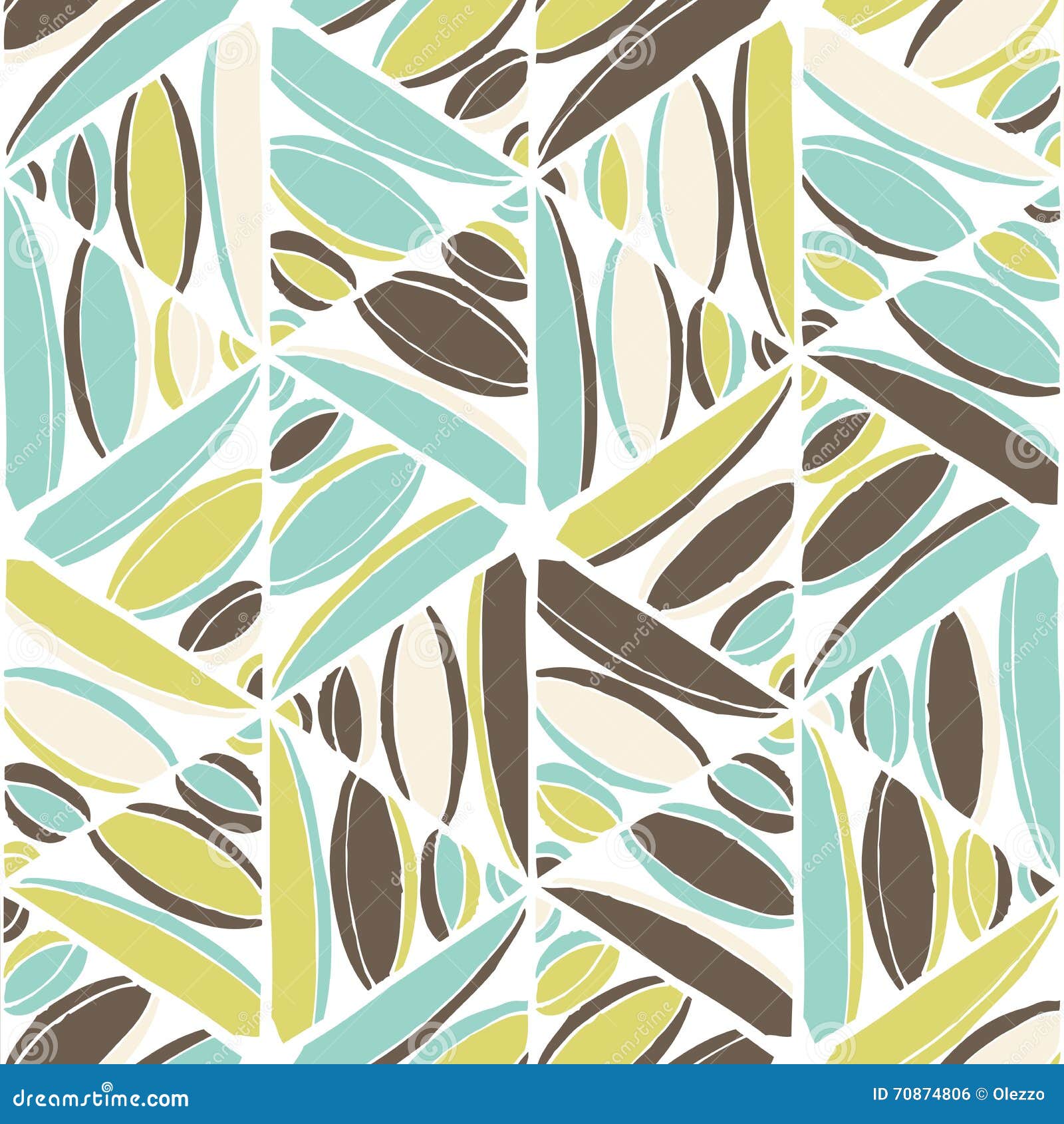 Abstract Seamless Hand-drawn Pattern. Stock Vector - Illustration of ...
