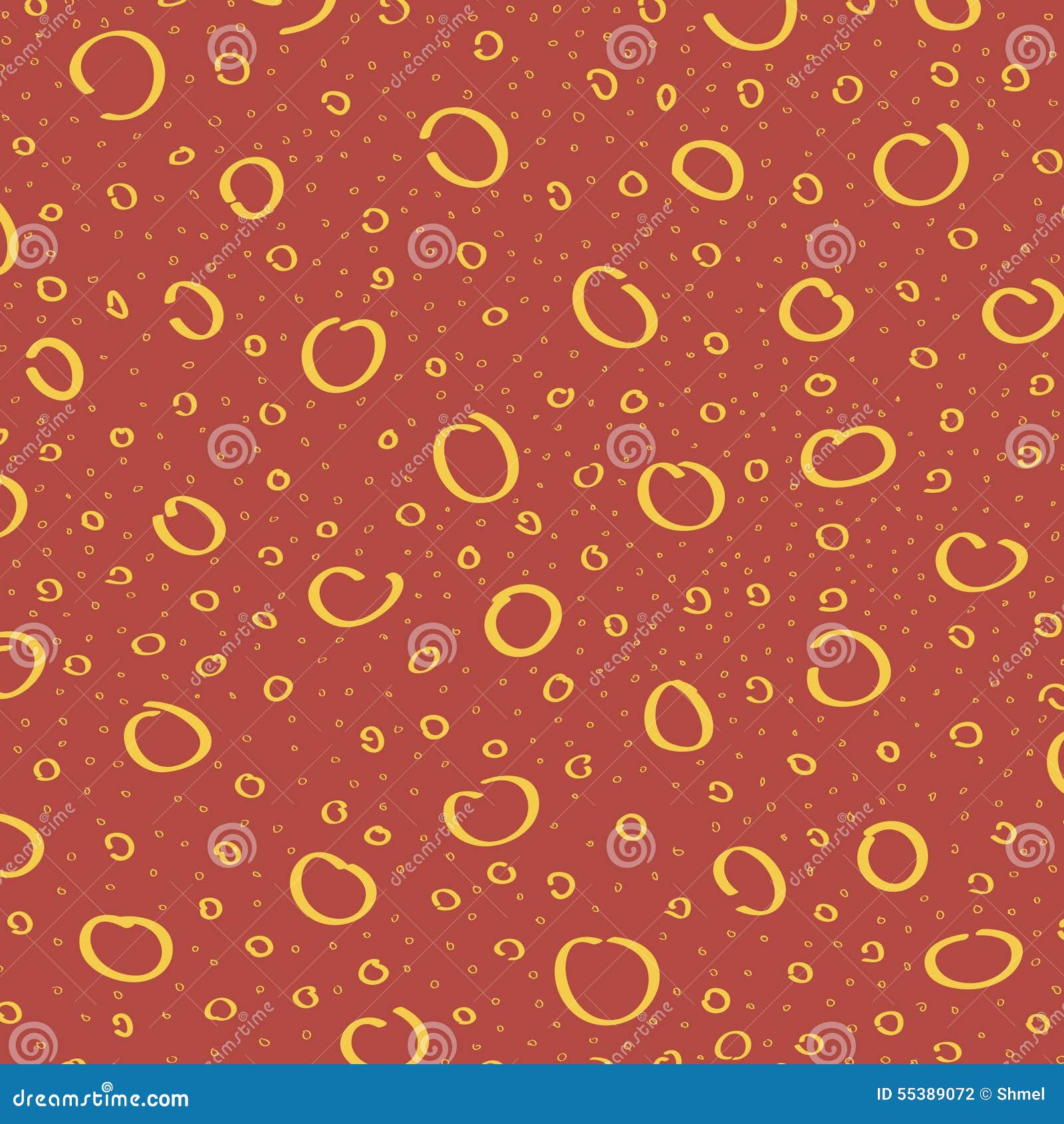 Abstract Seamless Hand-made Circle Pattern Stock Vector - Illustration ...