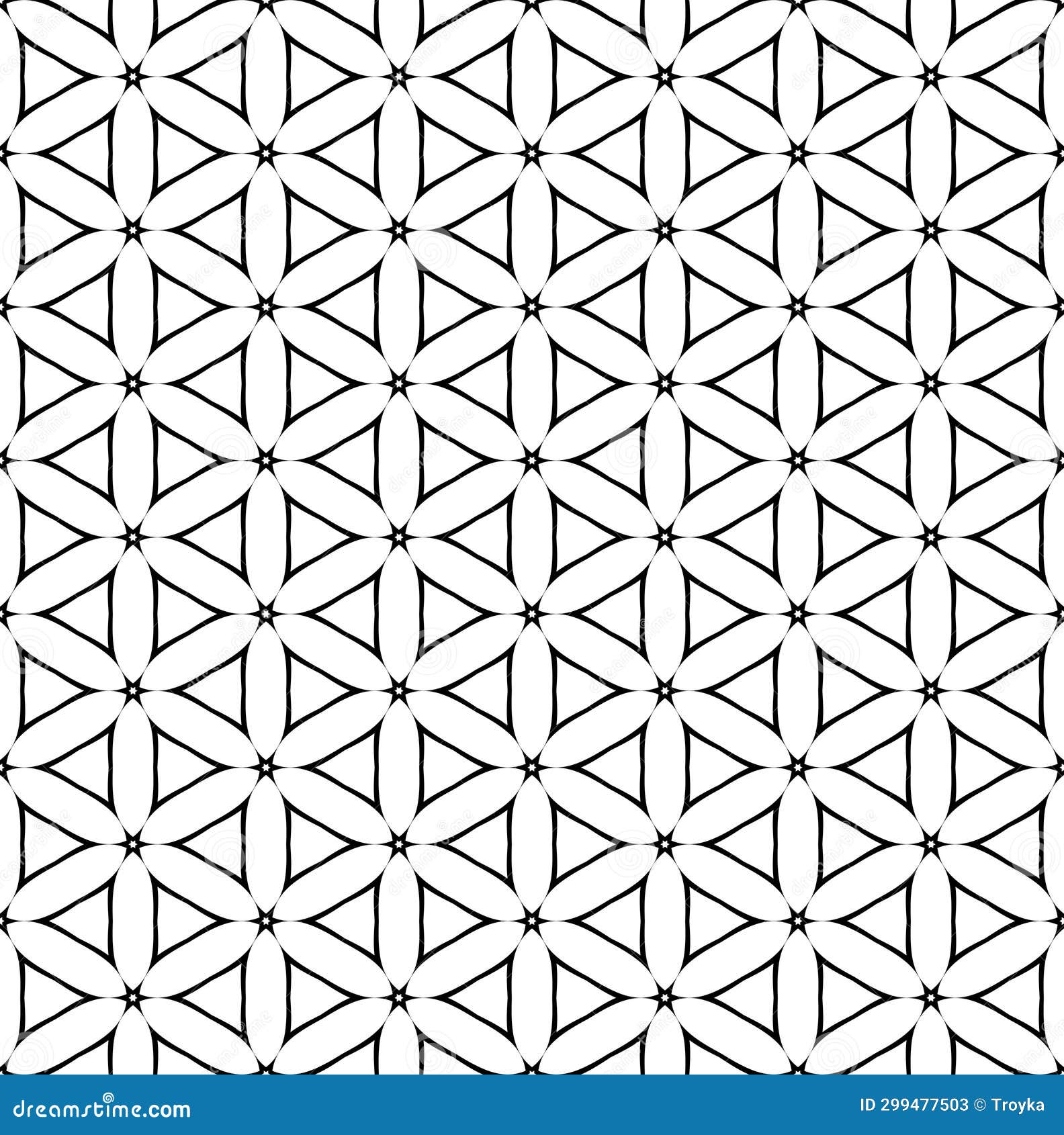 Abstract Seamless Hexagons and Triangles Pattern Stock Illustration - Illustration of texture ...