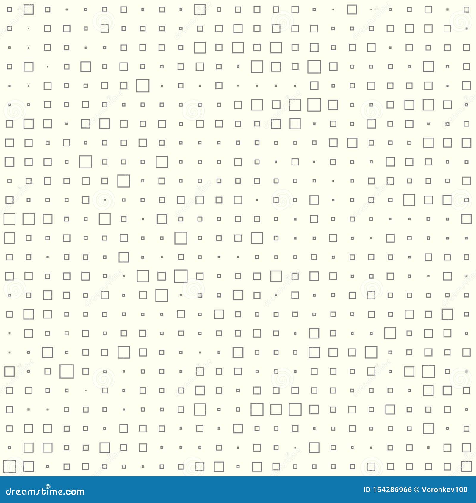 Abstract Seamless Illustration of Large and Small Squares with Stroke ...