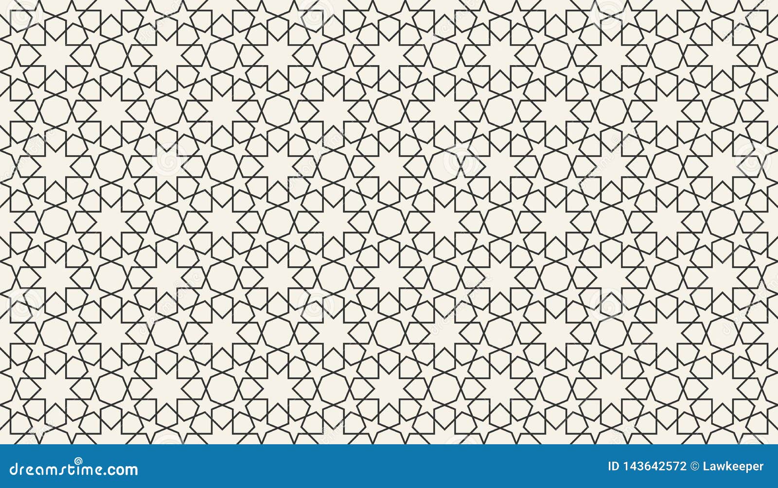 Abstract Seamless Islamic Geometric Pattern Stock Vector - Illustration ...
