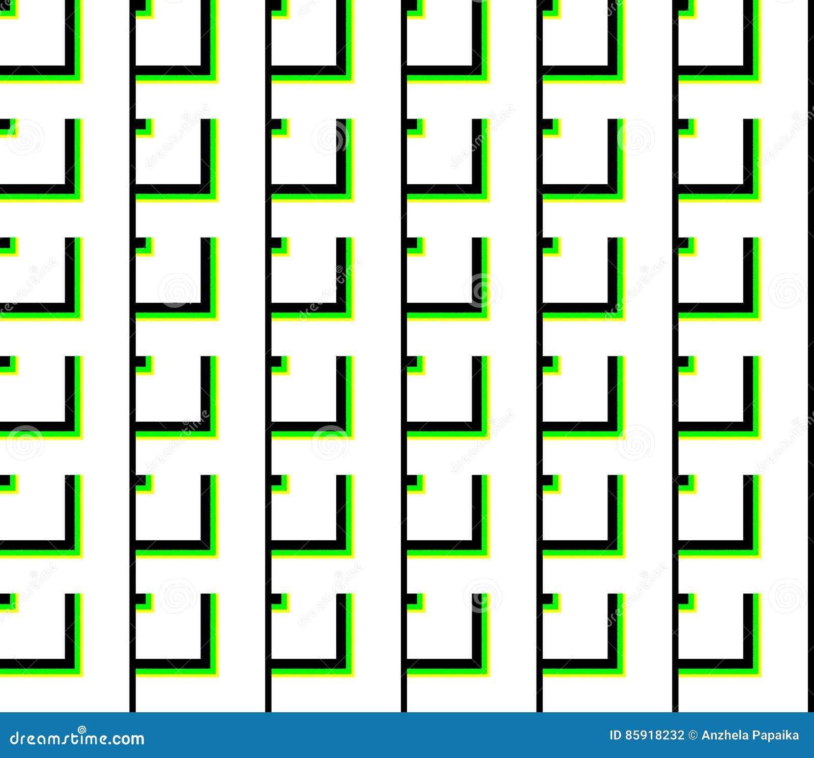 Abstract Seamless Lines and Squares and Cubes Stock Illustration ...