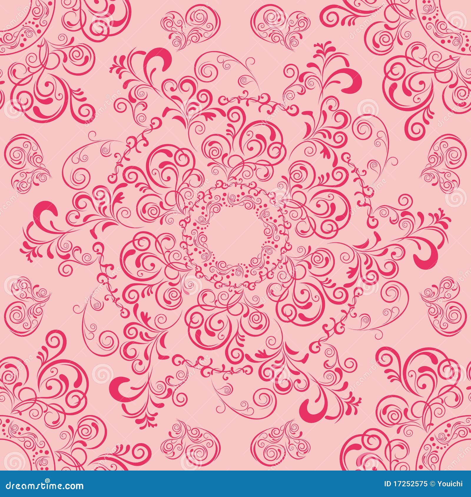 Abstract Seamless Mandala Pattern Stock Vector - Illustration of ...