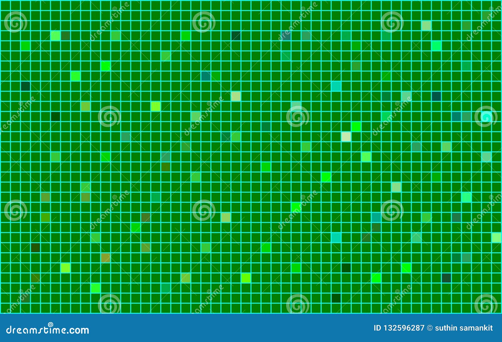 Abstract Seamless Mini Green Square Stock Illustration - Illustration ...