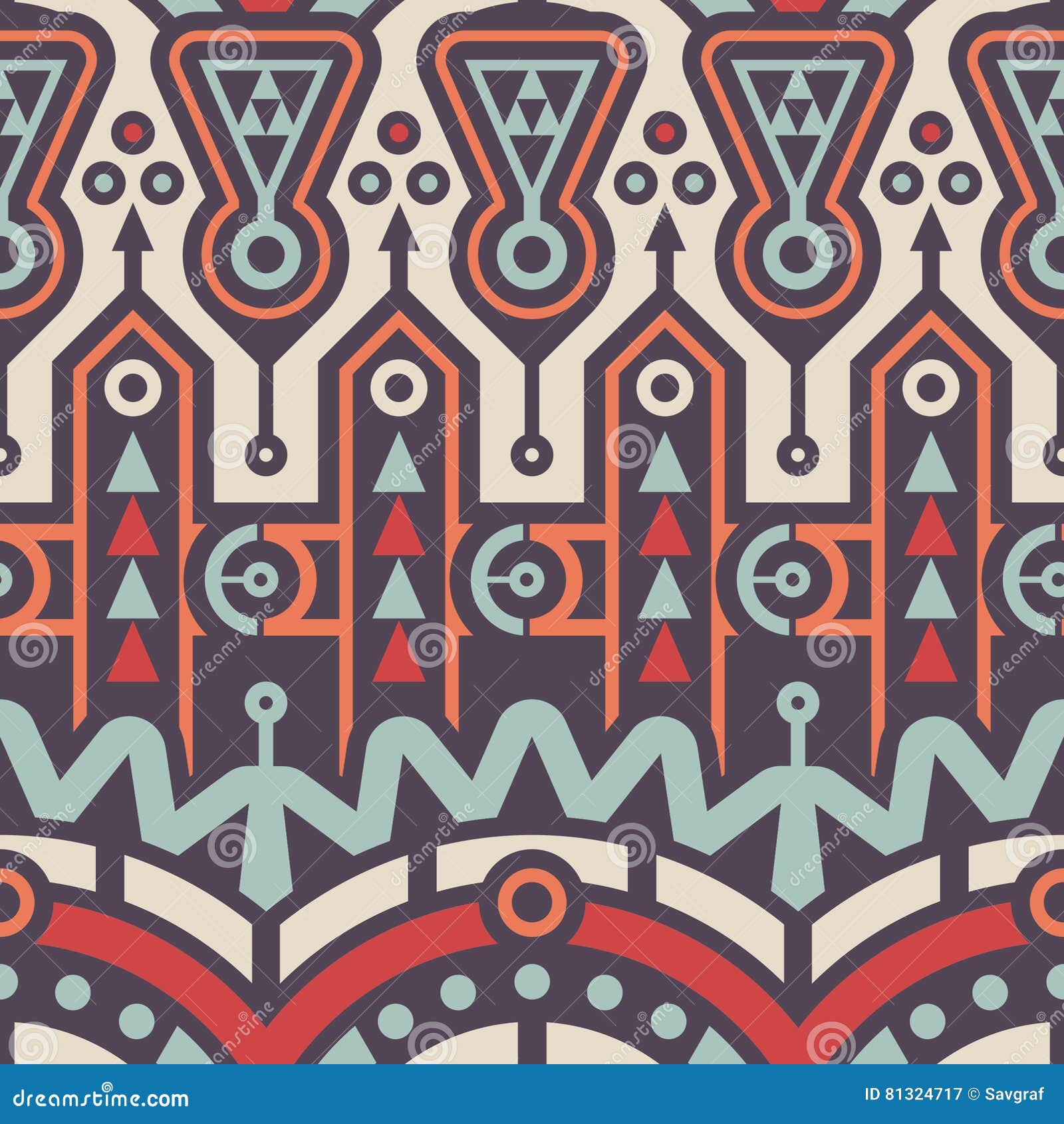 Abstract Seamless Modern Art Pattern for Textile Design Stock Vector ...