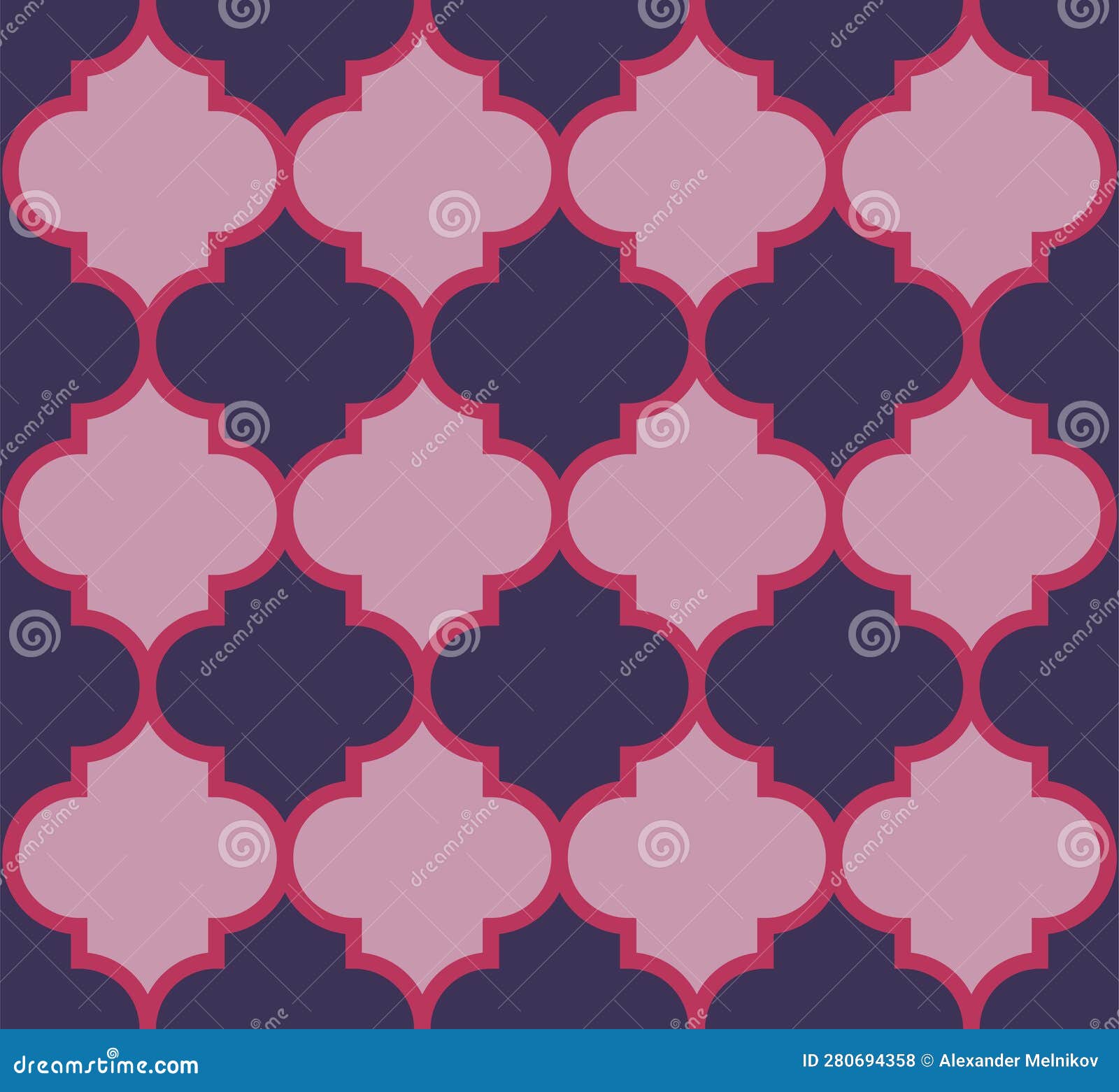 Abstract Seamless Moroccan Trellis Patterns Stock Illustration ...
