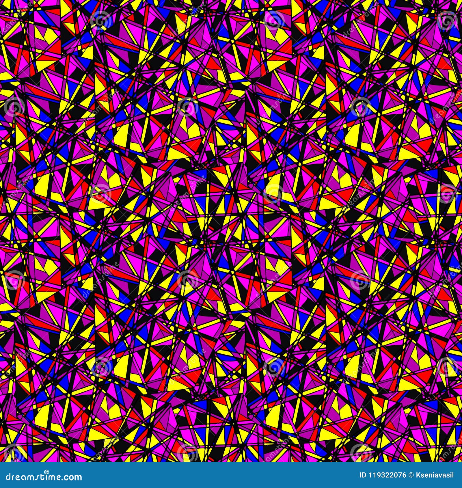 Abstract Seamless Pattern with Neon Stock Vector - Illustration of ...