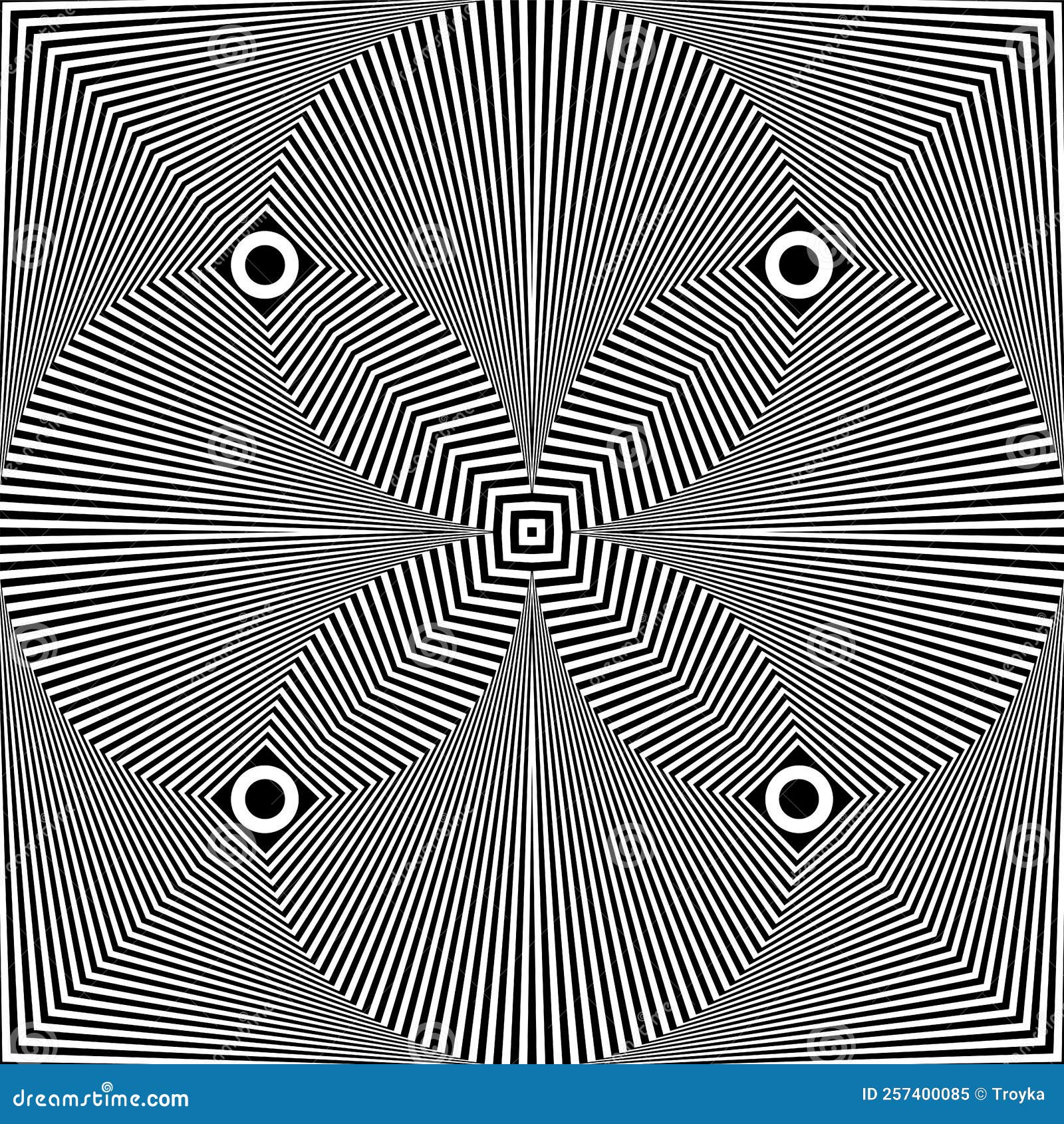 Abstract Seamless Op Art Geometric Pattern. Striped Lines Texture Stock ...