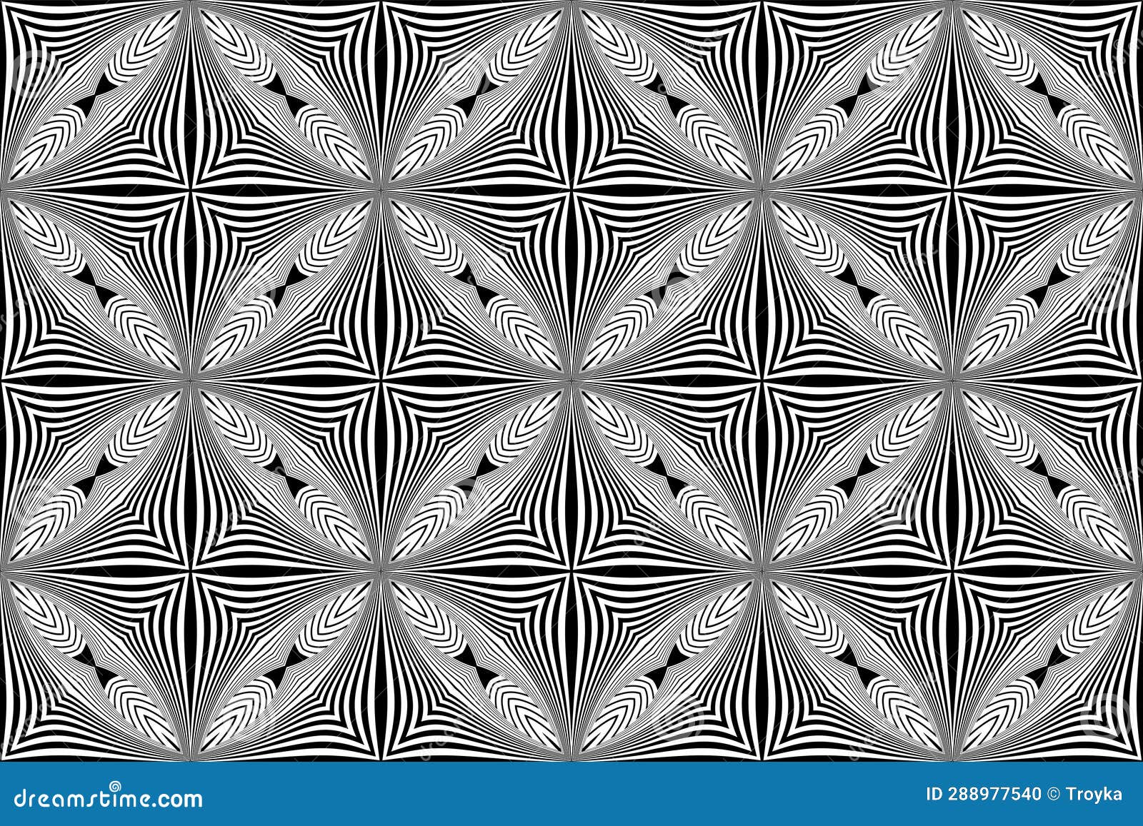 Abstract Seamless Op Art Pattern. Black and White Texture Stock Vector ...