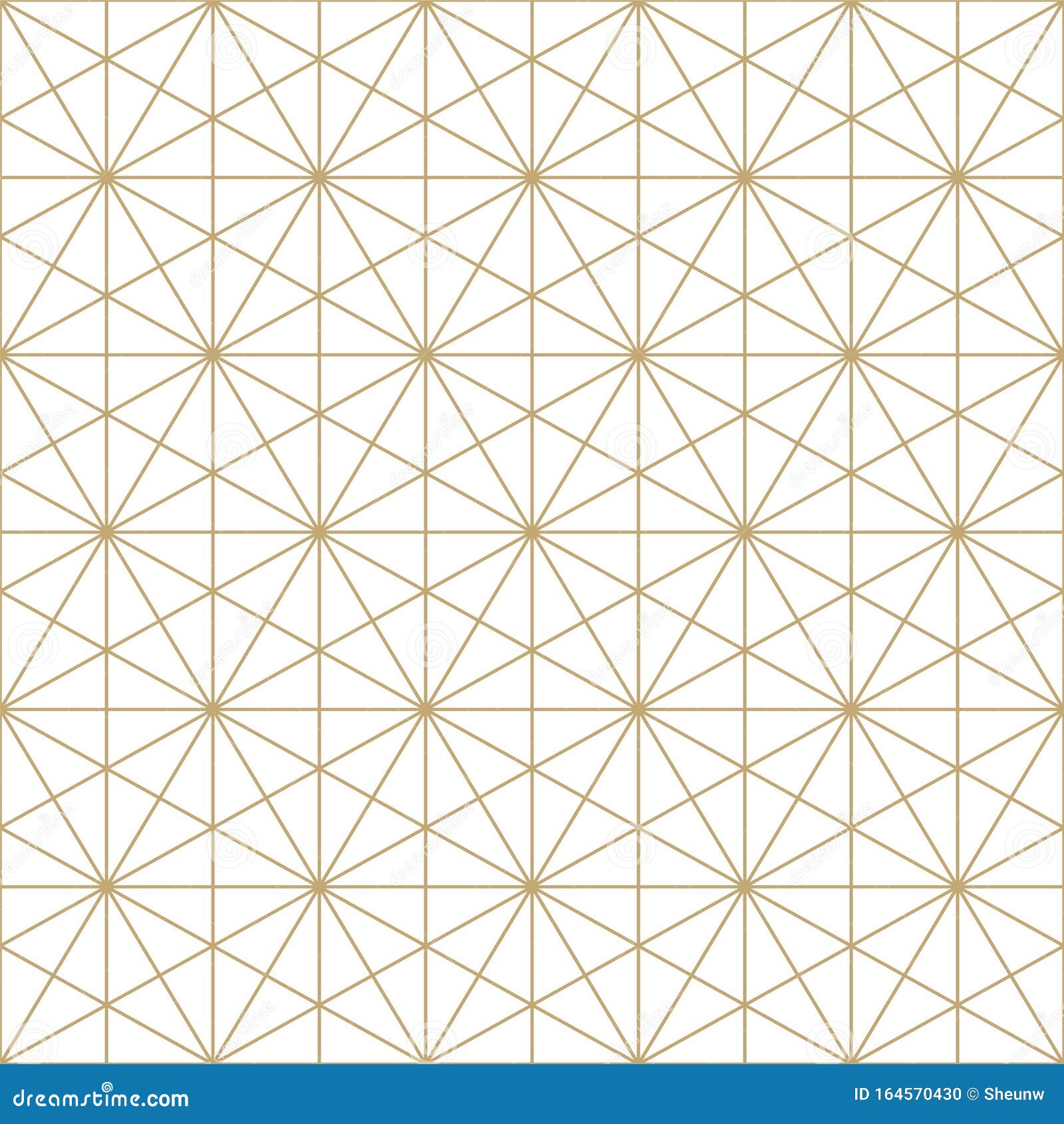 Abstract Seamless Ornamental Gold Pattern - Geometric Design.Vector ...