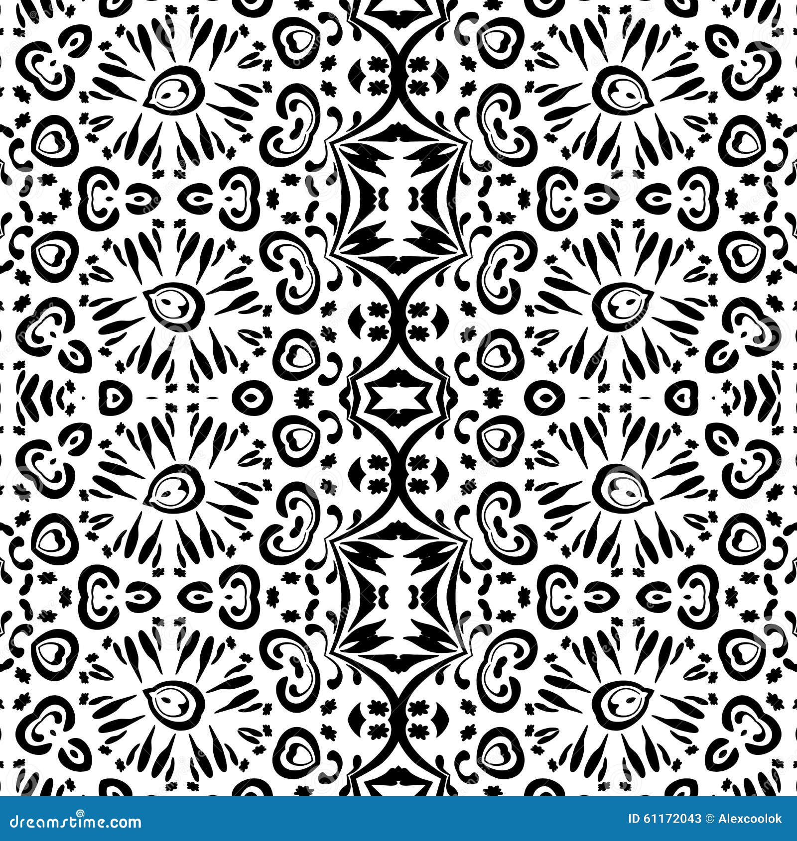 Abstract Seamless Outline Pattern Stock Vector - Illustration of cutout ...