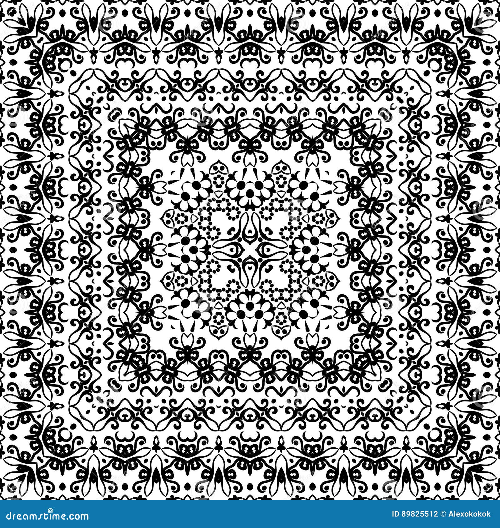 Abstract Seamless Outline Pattern Stock Vector - Illustration of line ...