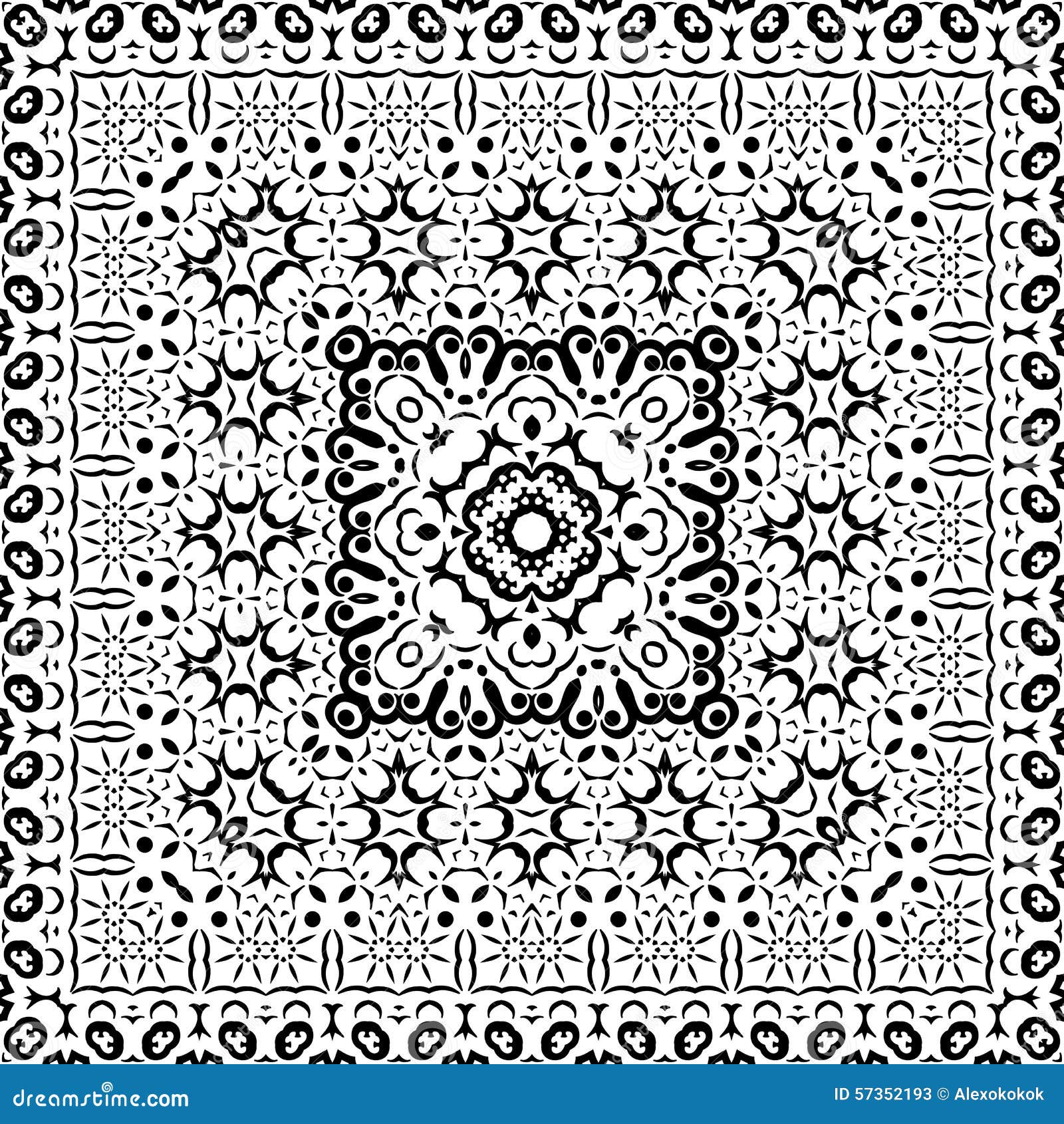 Abstract Seamless Outline Pattern Stock Vector - Illustration of line ...