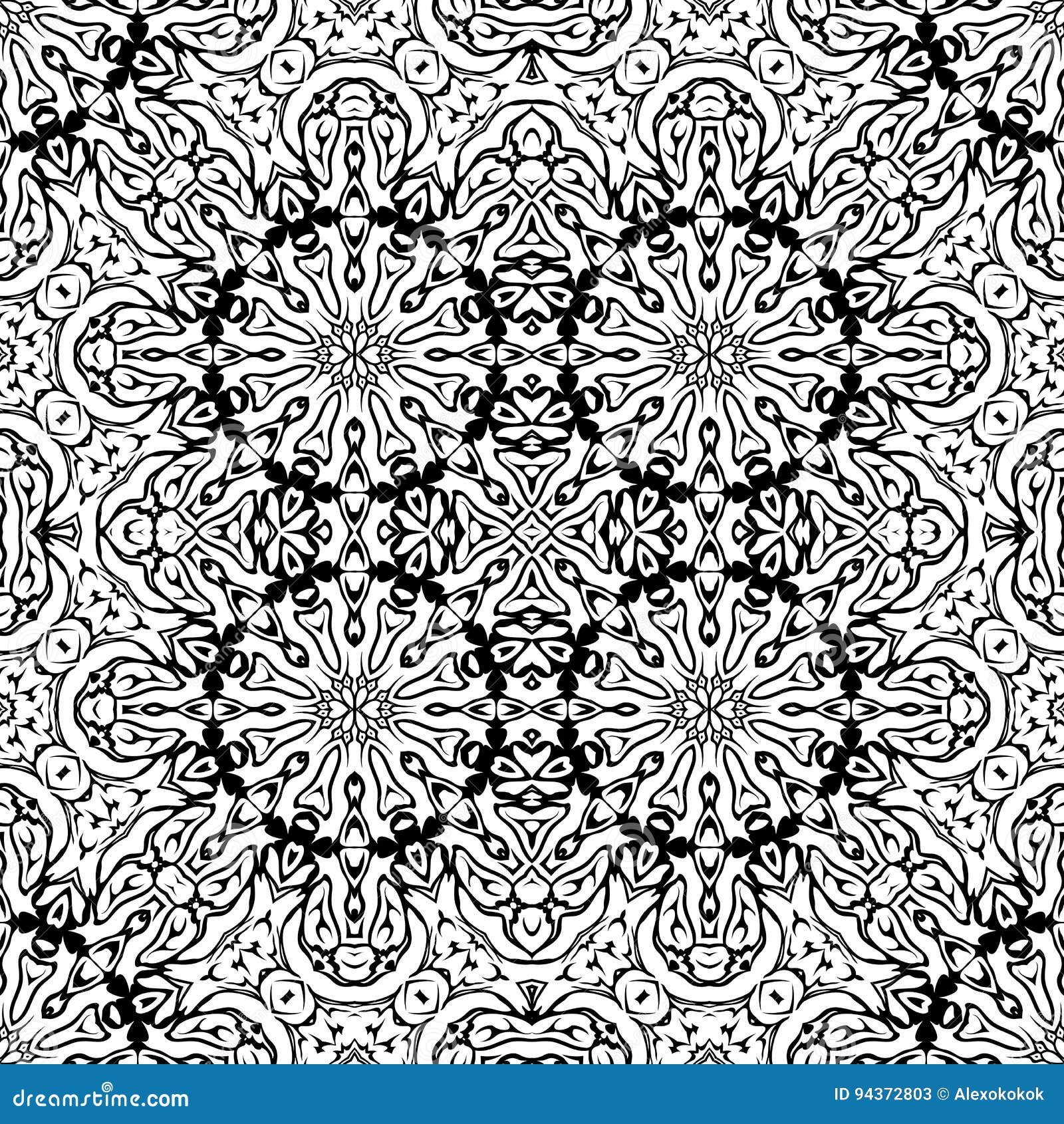 Abstract Seamless Outline Pattern Stock Vector - Illustration of ...