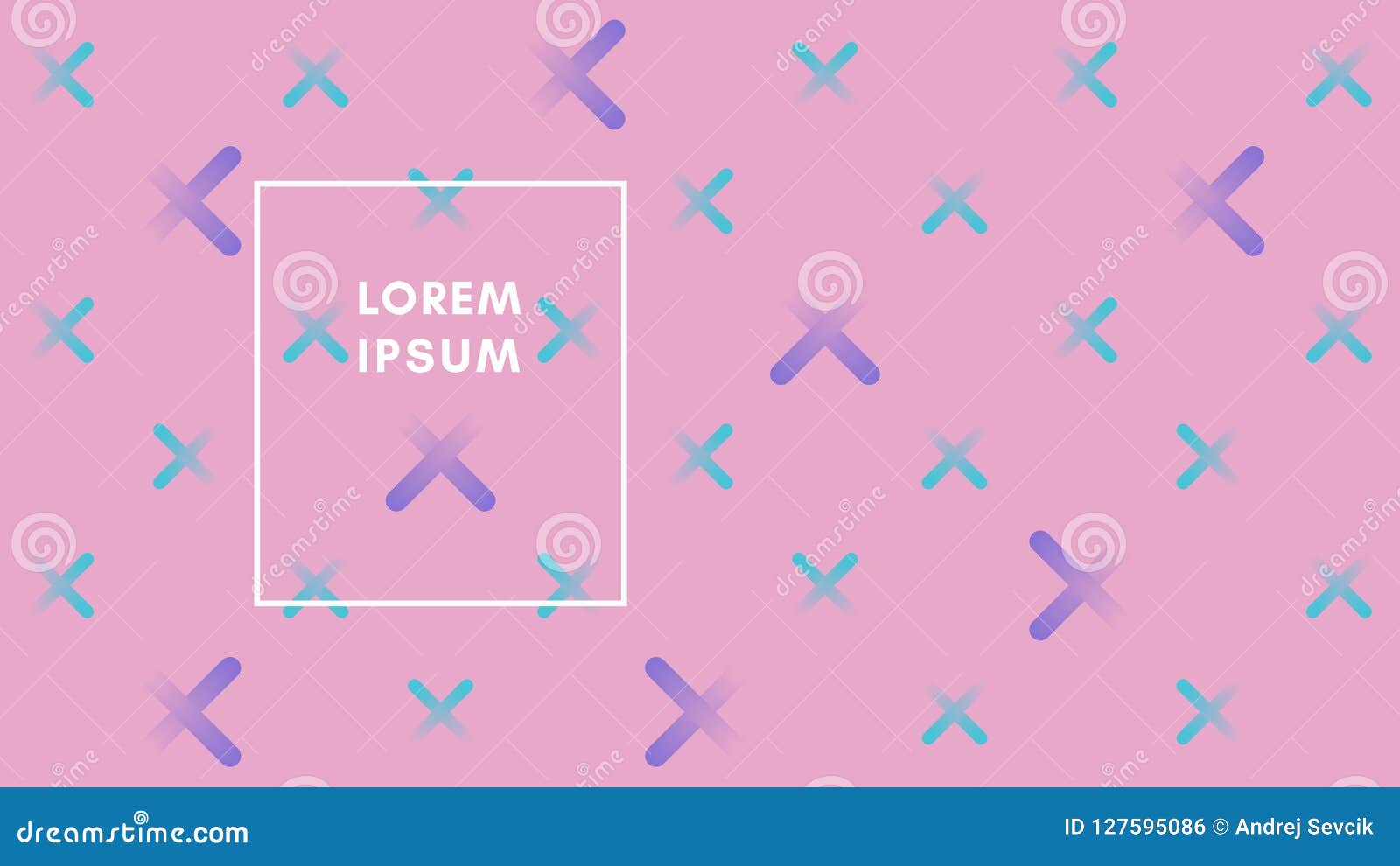 Abstract Seamless Pastel Color Cross Pattern. Vector Template with ...