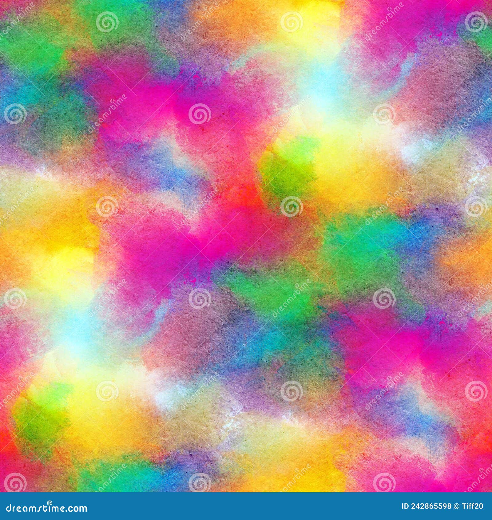 Abstract Seamless Pattern with Acrylic Painting Stock Illustration ...