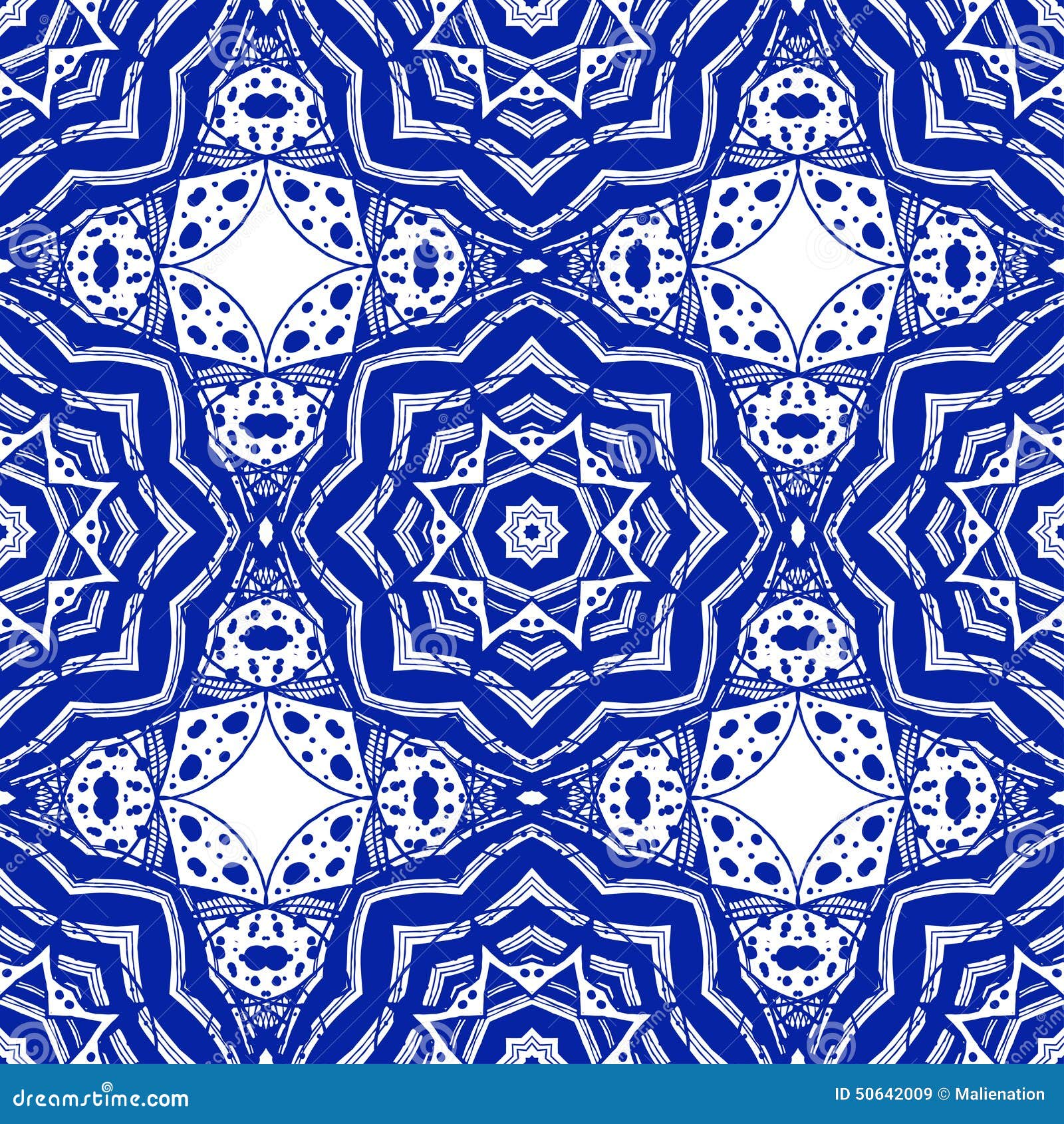 Abstract Seamless Pattern in Arabic Style, Vector Background Stock ...